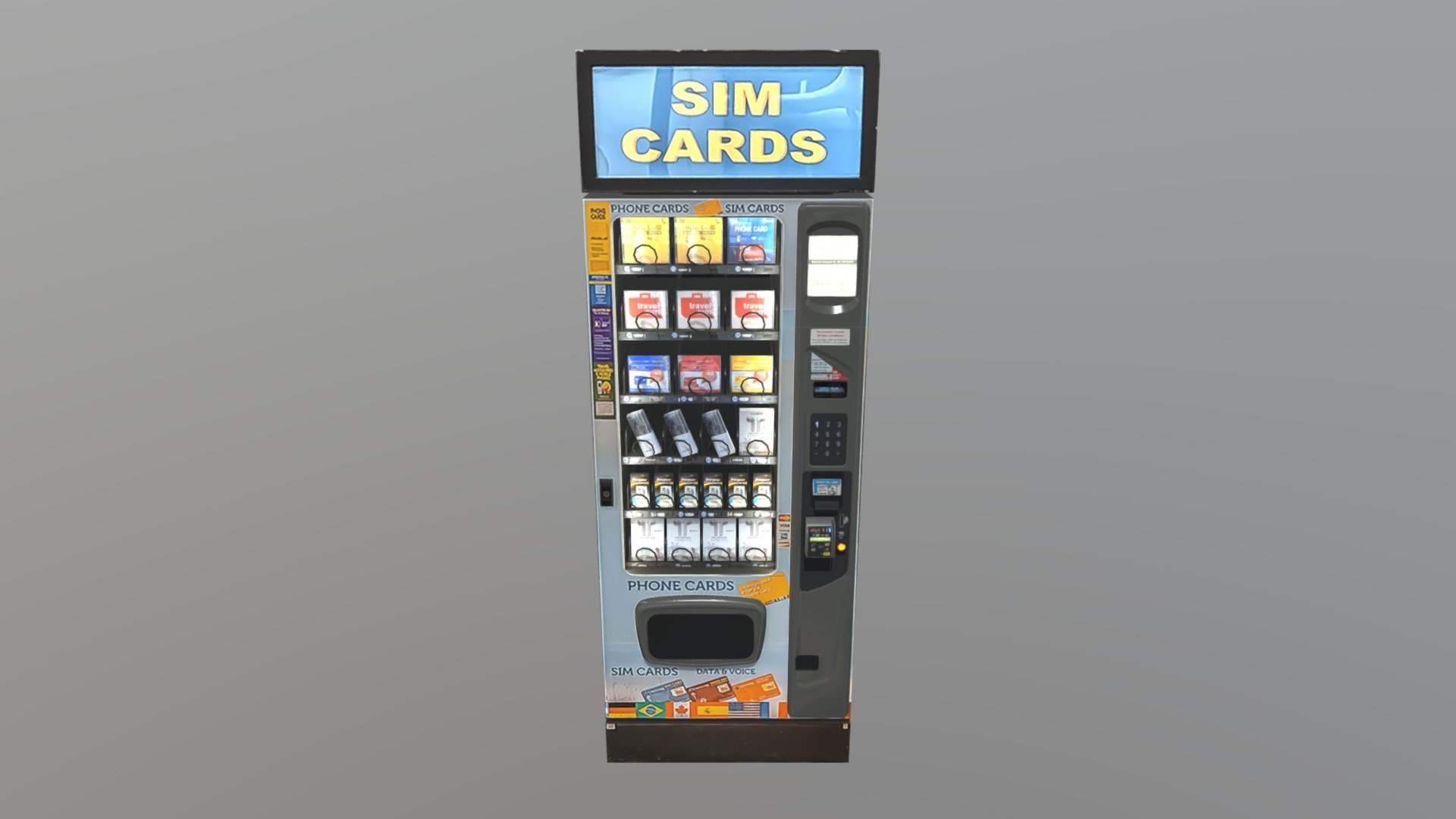 SimCards Vending Machine - 3D model by matveimalishenko [0692e6a ...