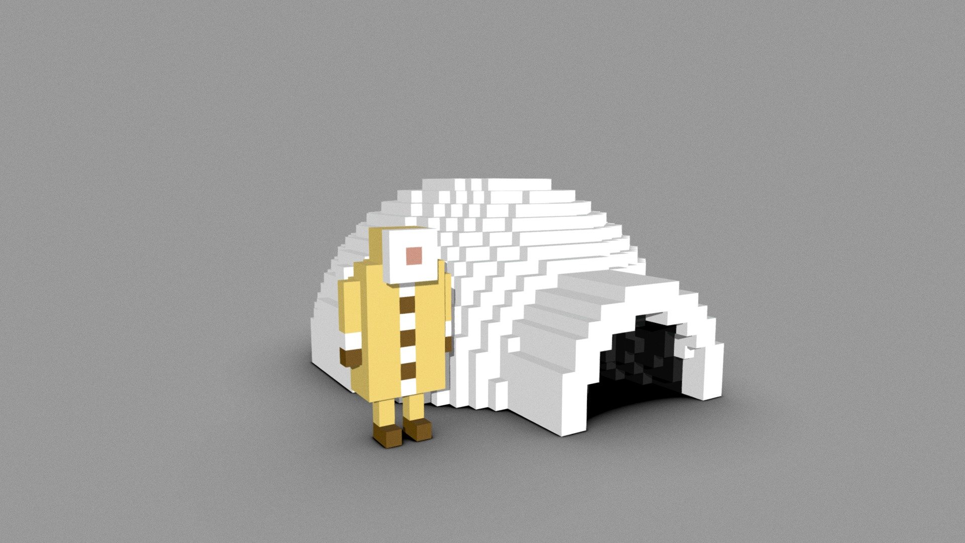 3December 9: igloo - 3D model by alban [0693f6d] - Sketchfab