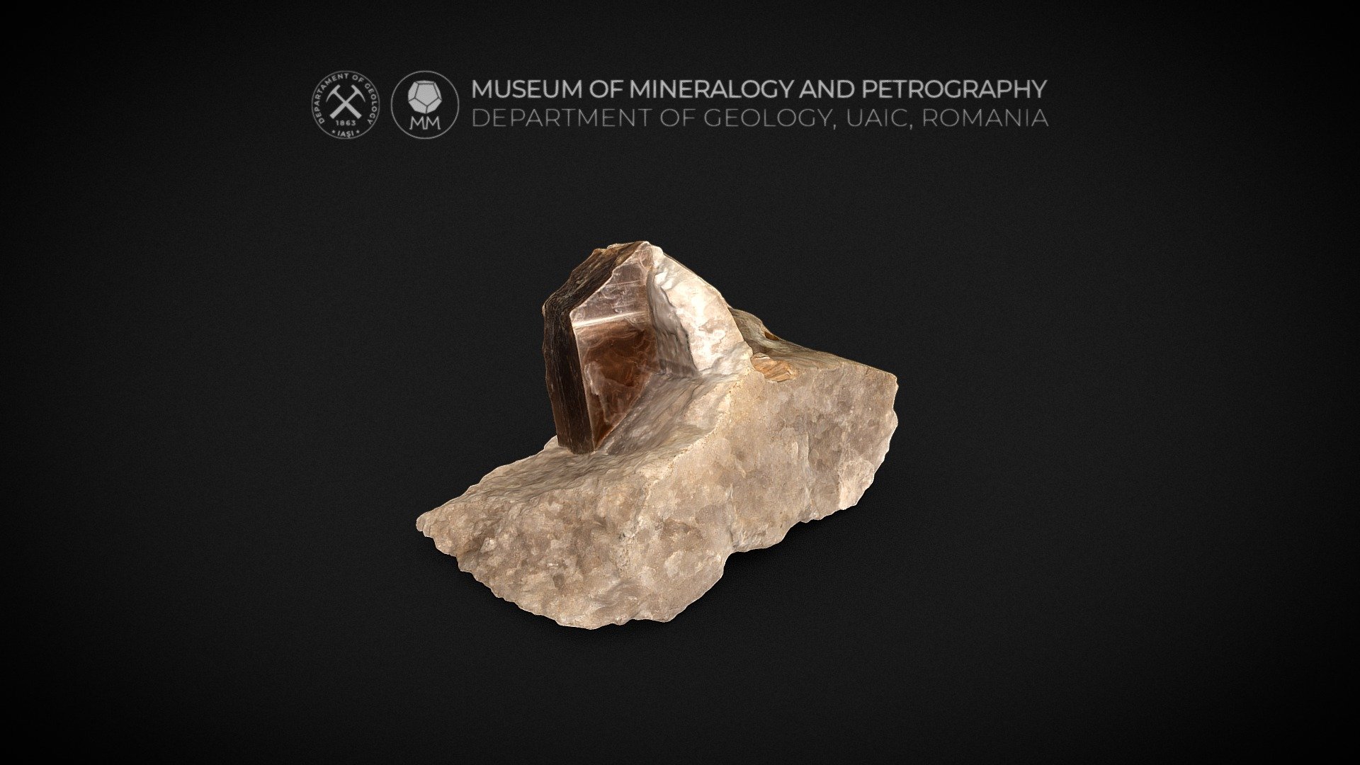 Shiny Muscovite booklet in pegmatite - 3D model by Museum of Mineralogy ...