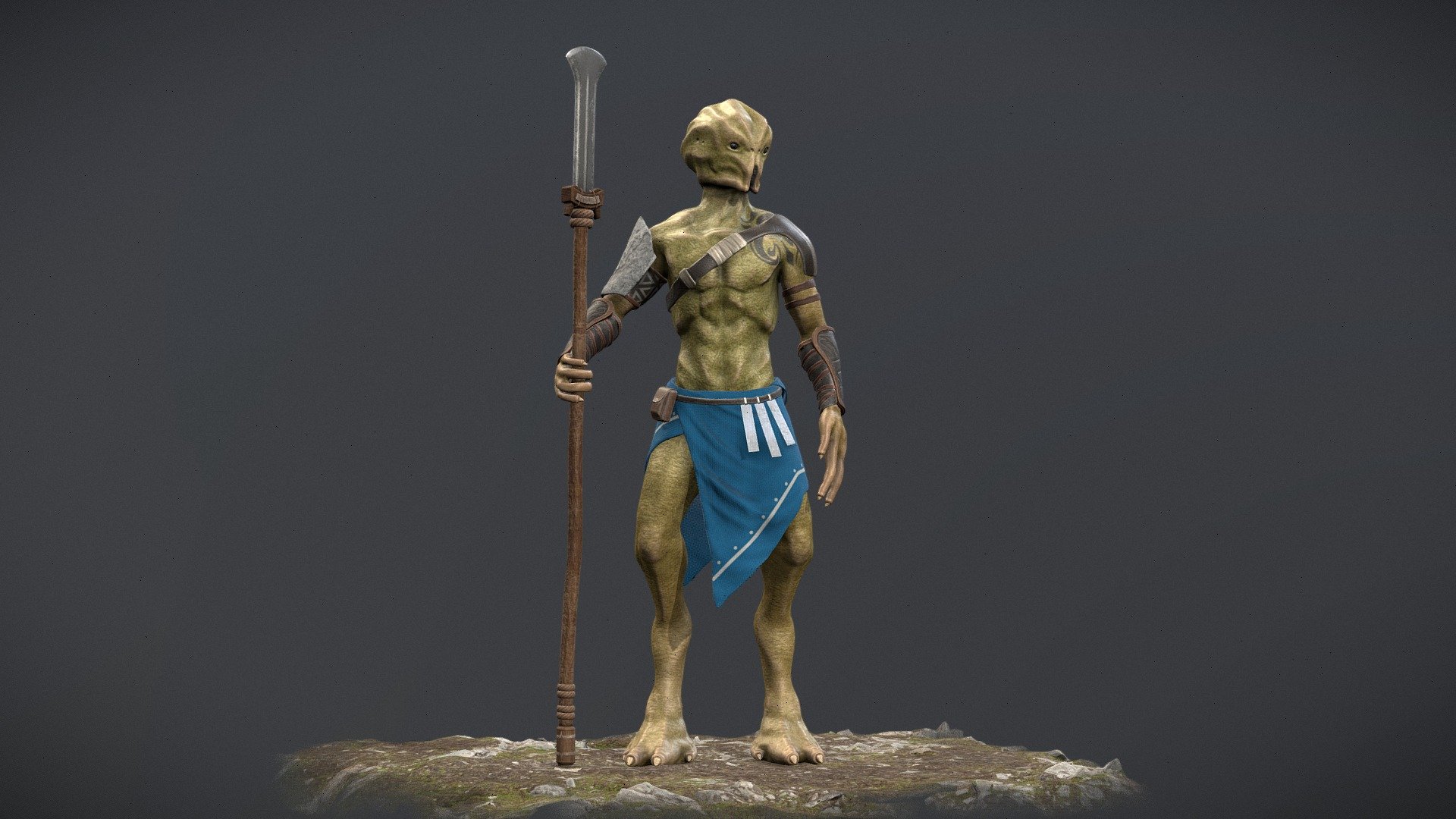 Tribal Alien (Auraxia) - 3D model by AleksDavitkov (@Aleks_Davitkov ...
