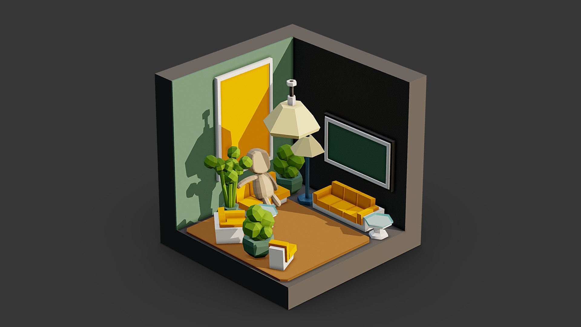 Indoor Tiny Scene 01 - Download Free 3D model by Konstantin (@burunduk ...