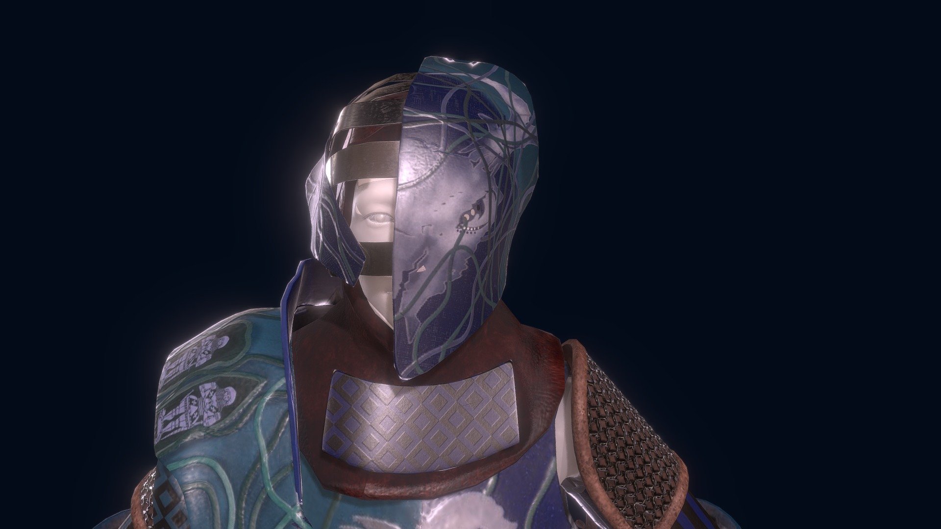 Blue rose Knight - 3D model by HATBOY102 [069900c] - Sketchfab