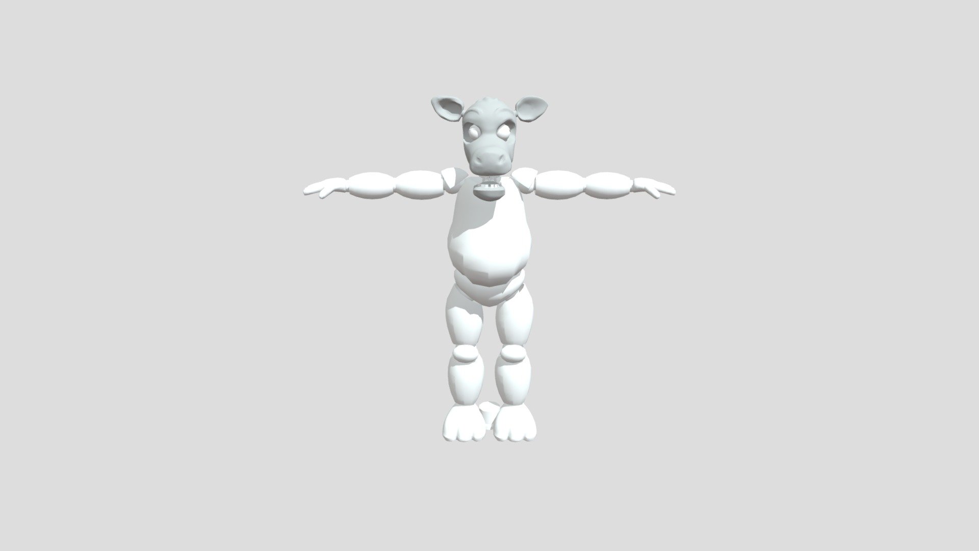 Quick sculpt: FNAF cow head - Download Free 3D model by caspianh ...