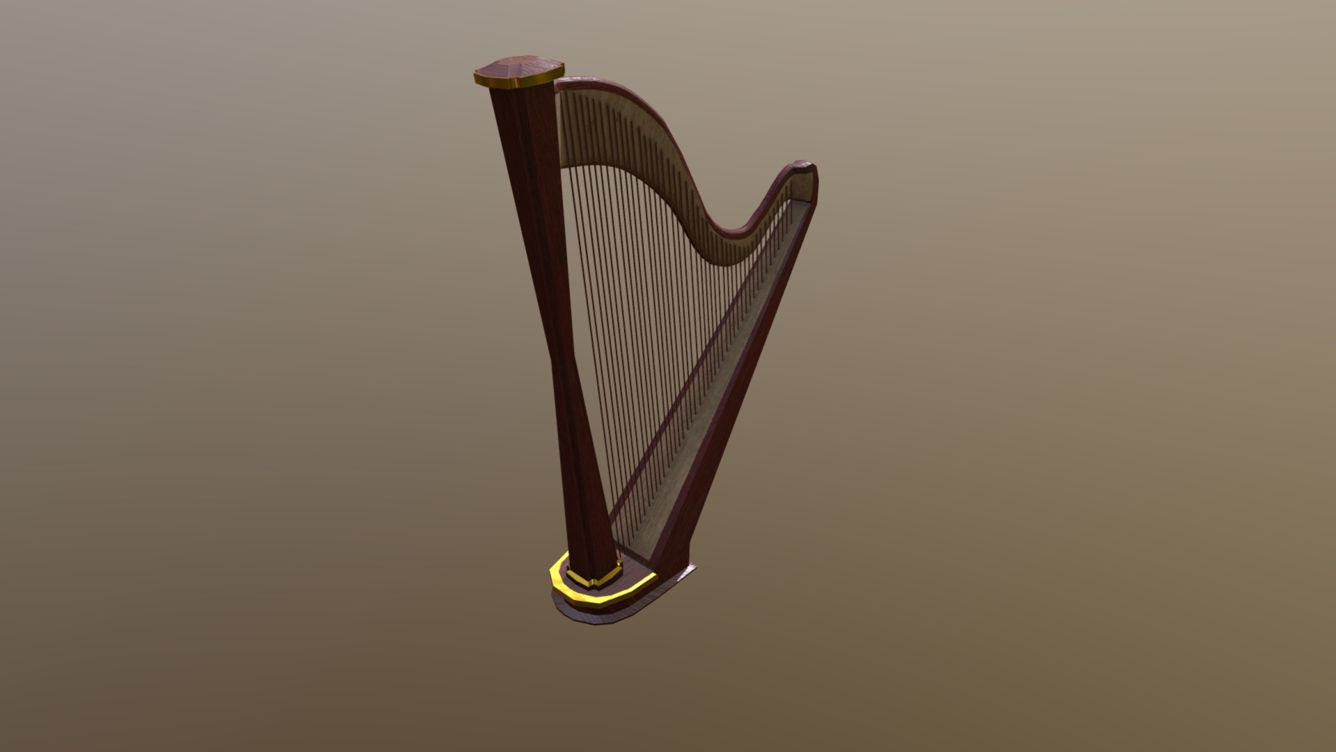 Redwood Harp - 3D model by srothenbuhler [0699d29] - Sketchfab