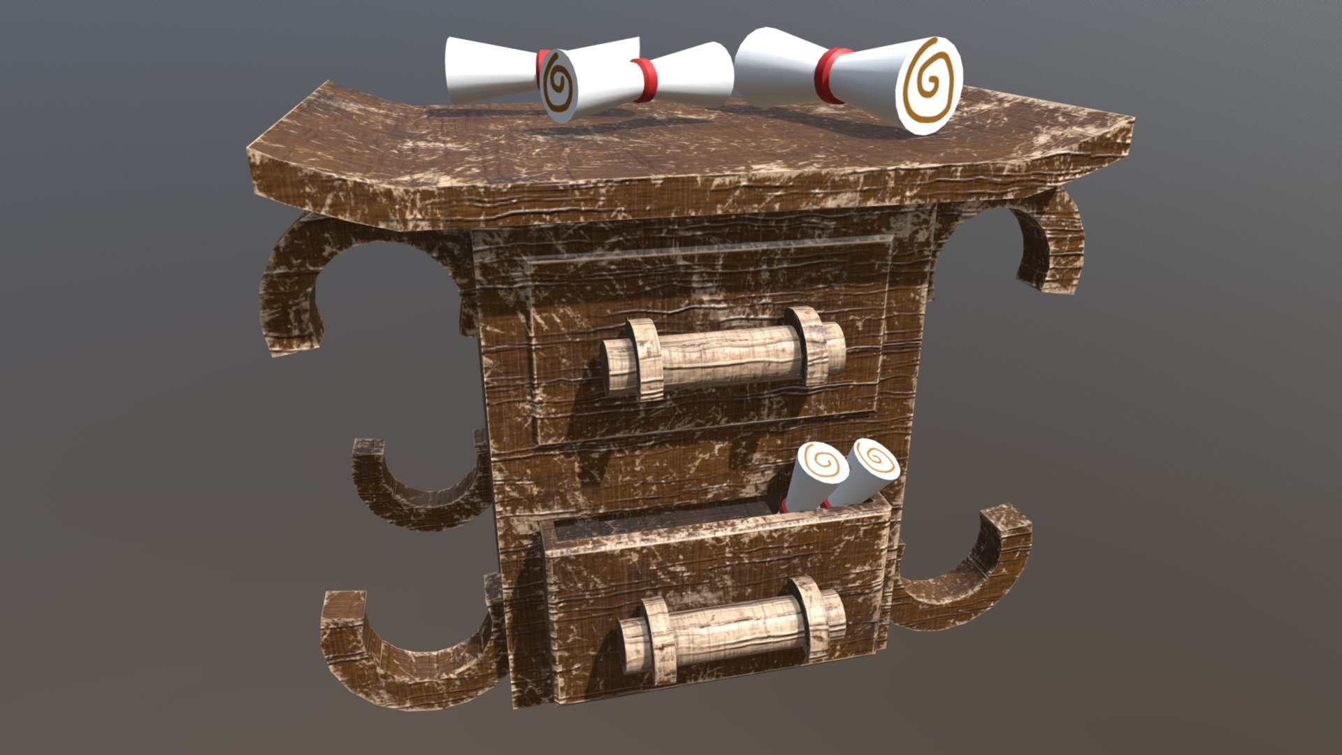Stylized Desk. - 3D model by Sam (@rawpuwnzl) [069afa0] - Sketchfab