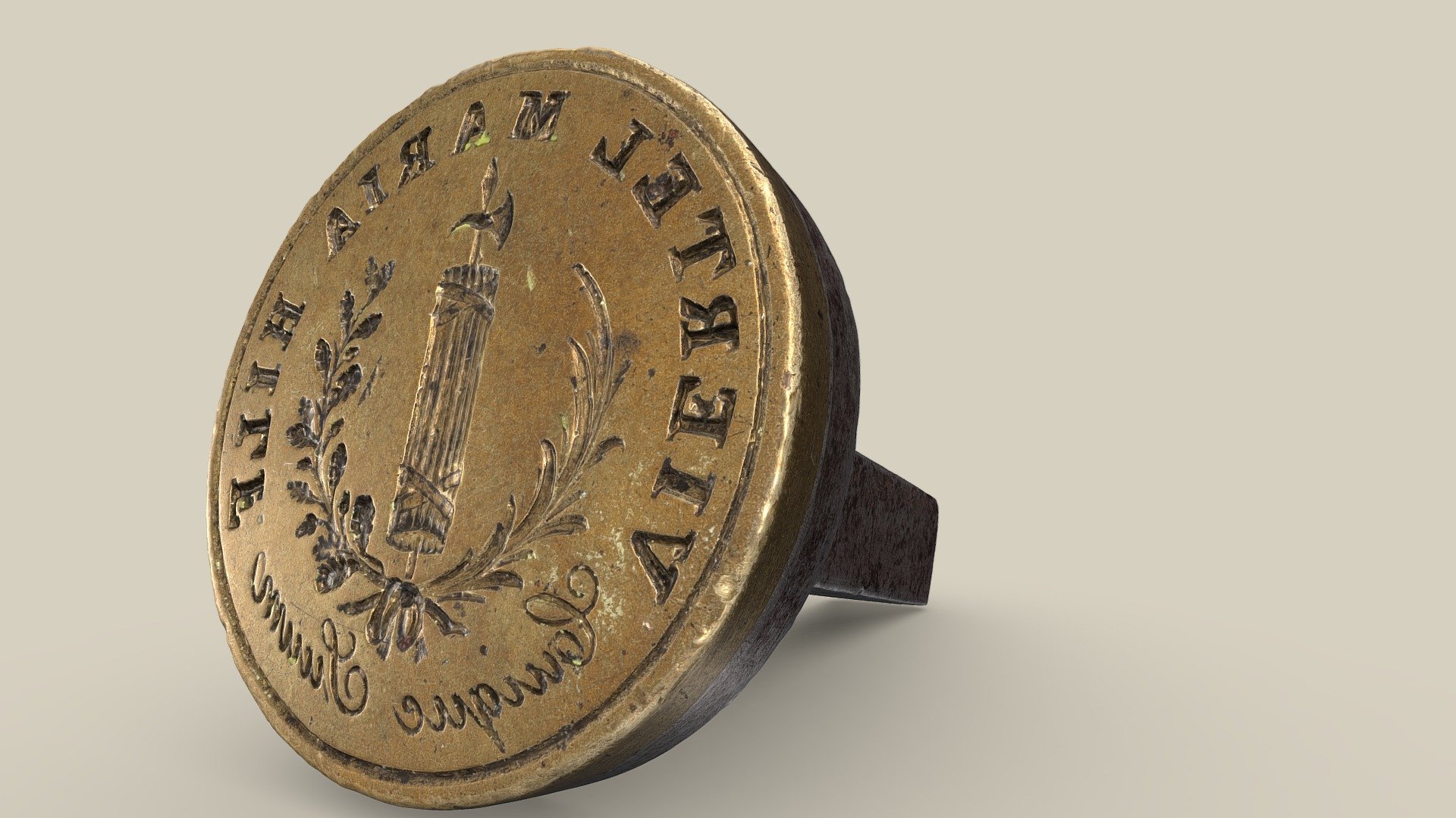 Stamp seal - Buy Royalty Free 3D model by noe-3d.at (@www.noe-3d.at ...