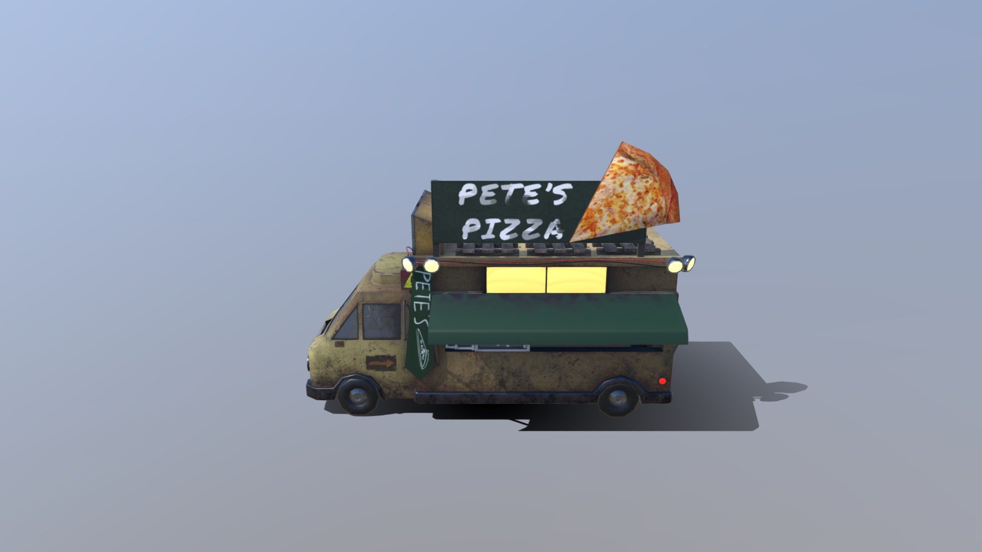 Pizza Truck - 3D model by B4TTL3CR33D [069eb6b] - Sketchfab