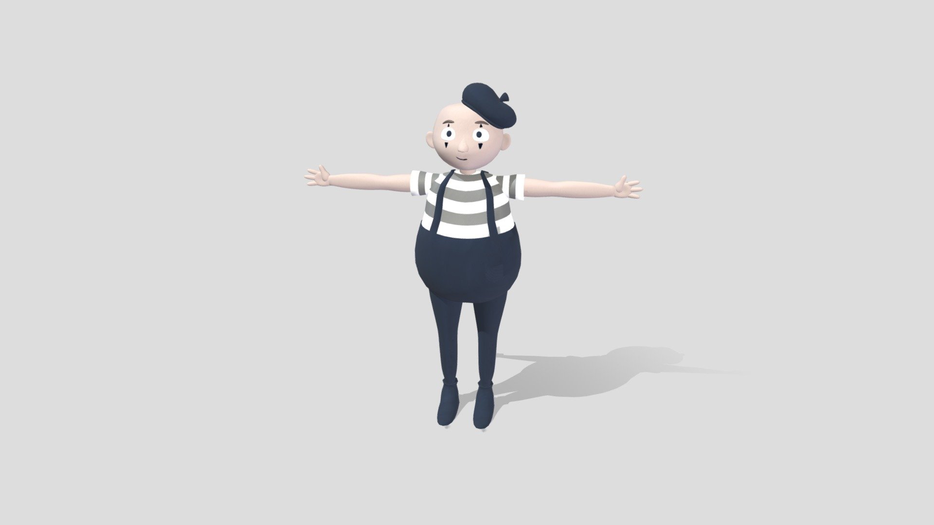 Personagem Mímico texturizado - 3D model by daniscames [069f1cb ...