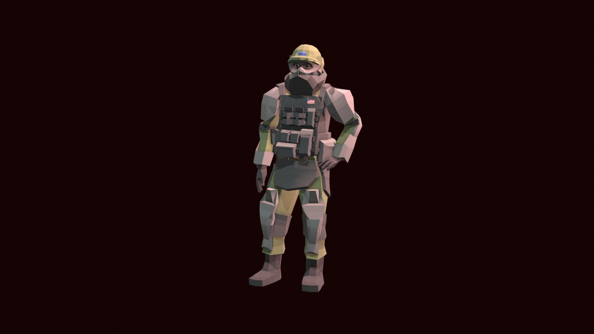 Low-poly Juggernaut soldier - 3D model by EncoderX [06a3cc6] - Sketchfab