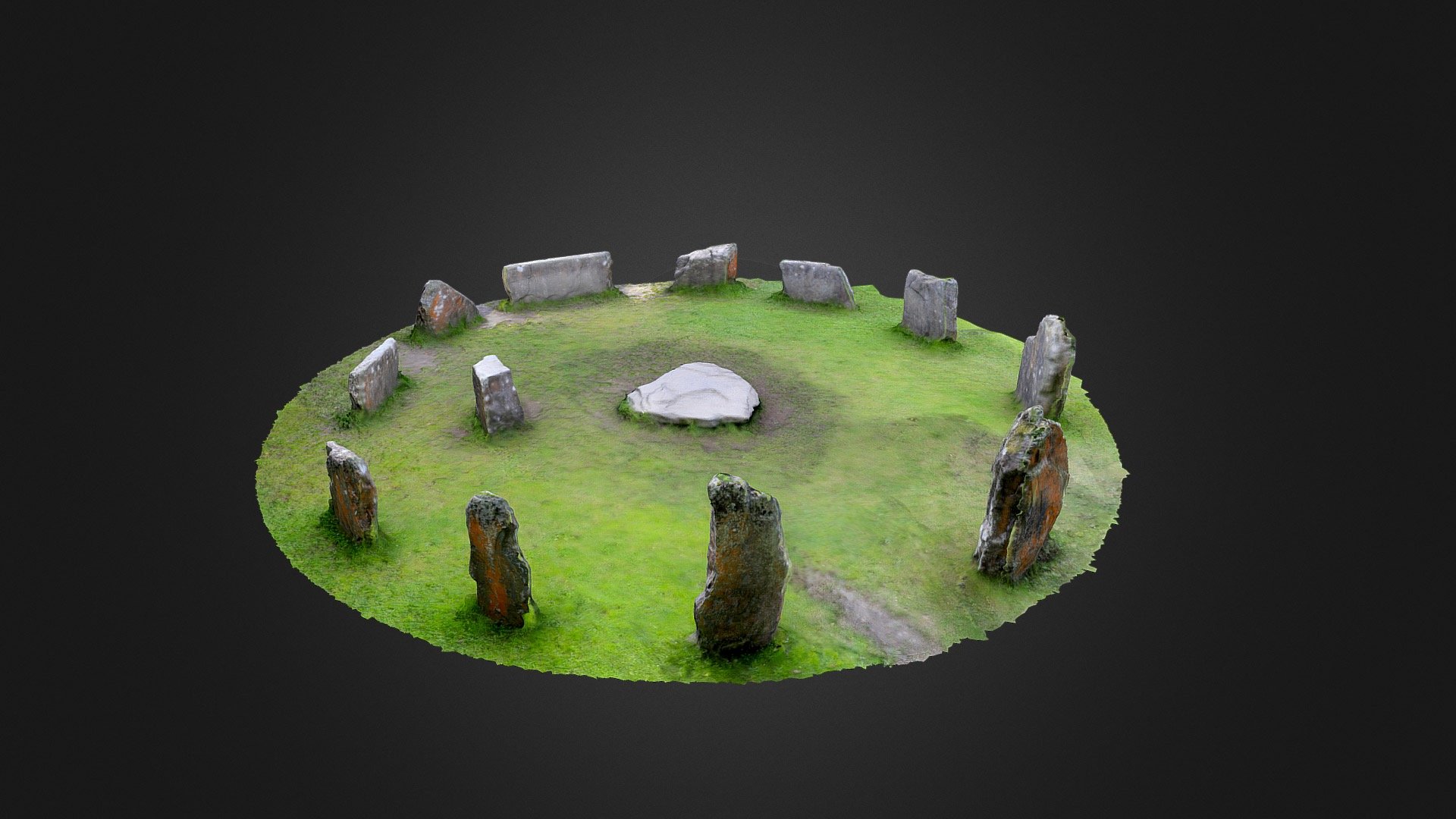 Irish National Heritage Park Stone Circle - 3D model by Dan O' Meara ...