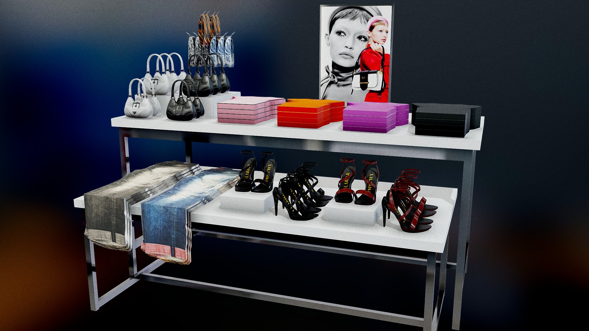 Metaretail: Visual Merchandising Table display - Download Free 3D model ...