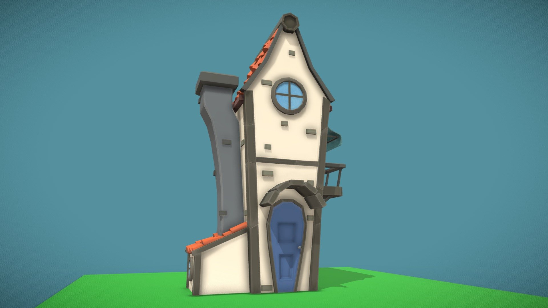 Stylized Cartoon House - Download Free 3D model by Besk.art [06a8daf ...