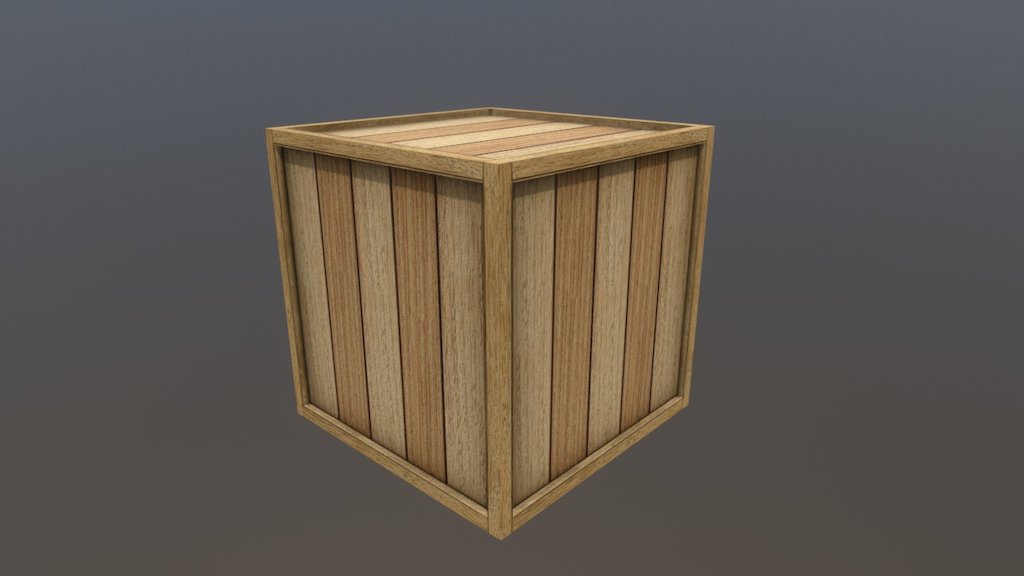 Wooden box - 3D model by KVKH [06a9b0e] - Sketchfab