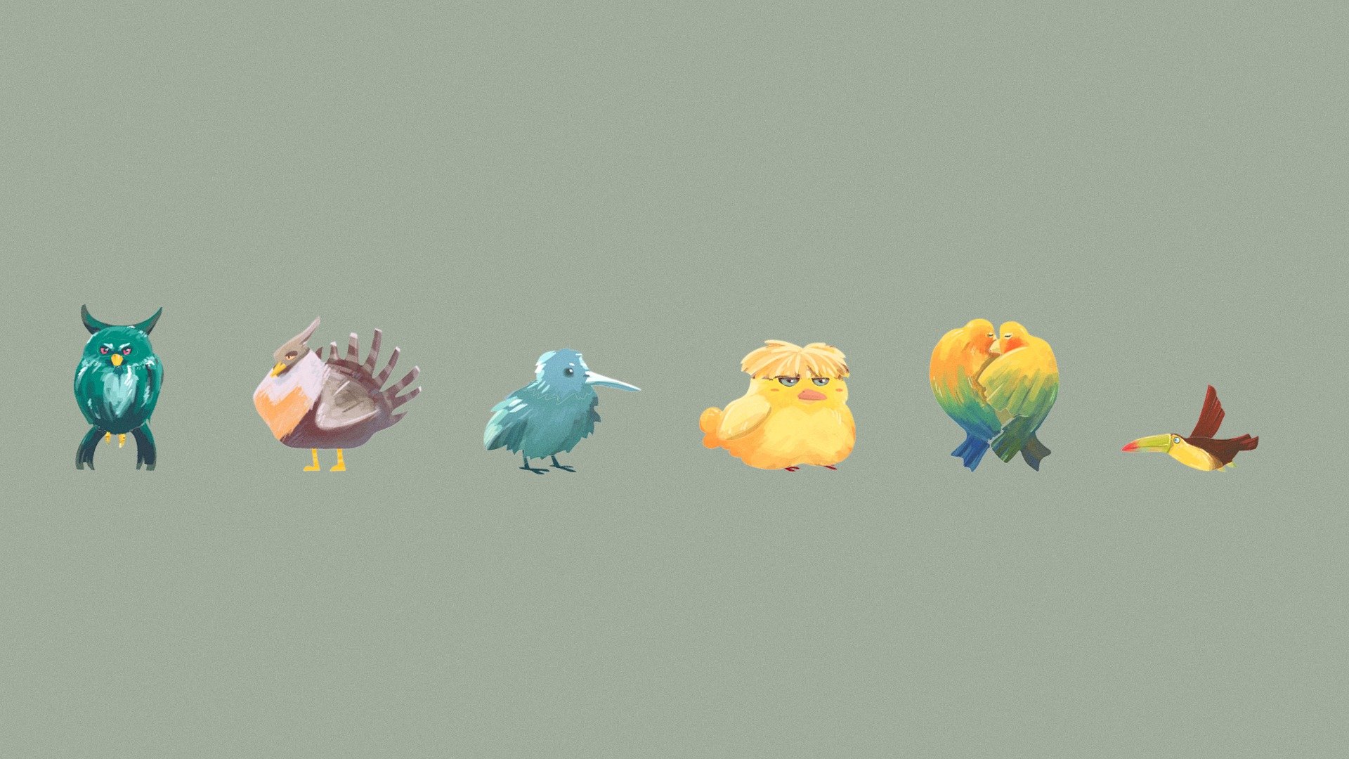 Hand-drawing Birds - Download Free 3D model by Calvin Dong (@CalvinDong ...
