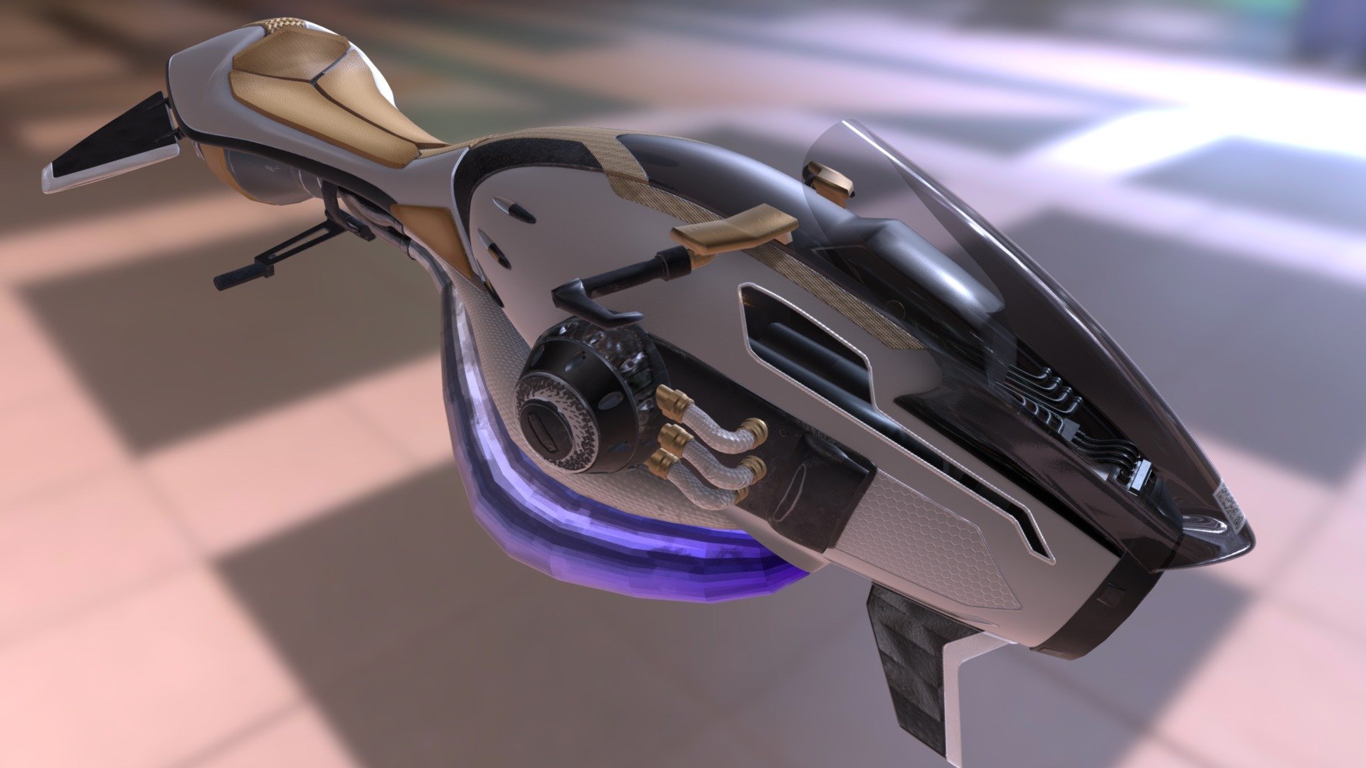 Hoverbike_04_light - Download Free 3D model by GK Dynamics ...