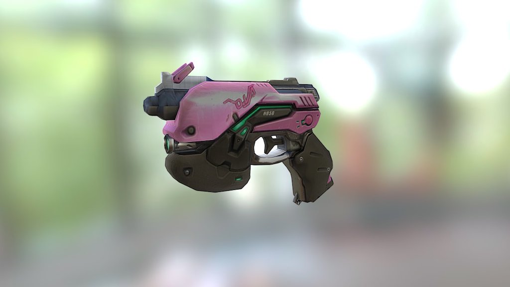 D.va Gun - 3D model by Emilio Viñals (@emiliov) [06acb07] - Sketchfab
