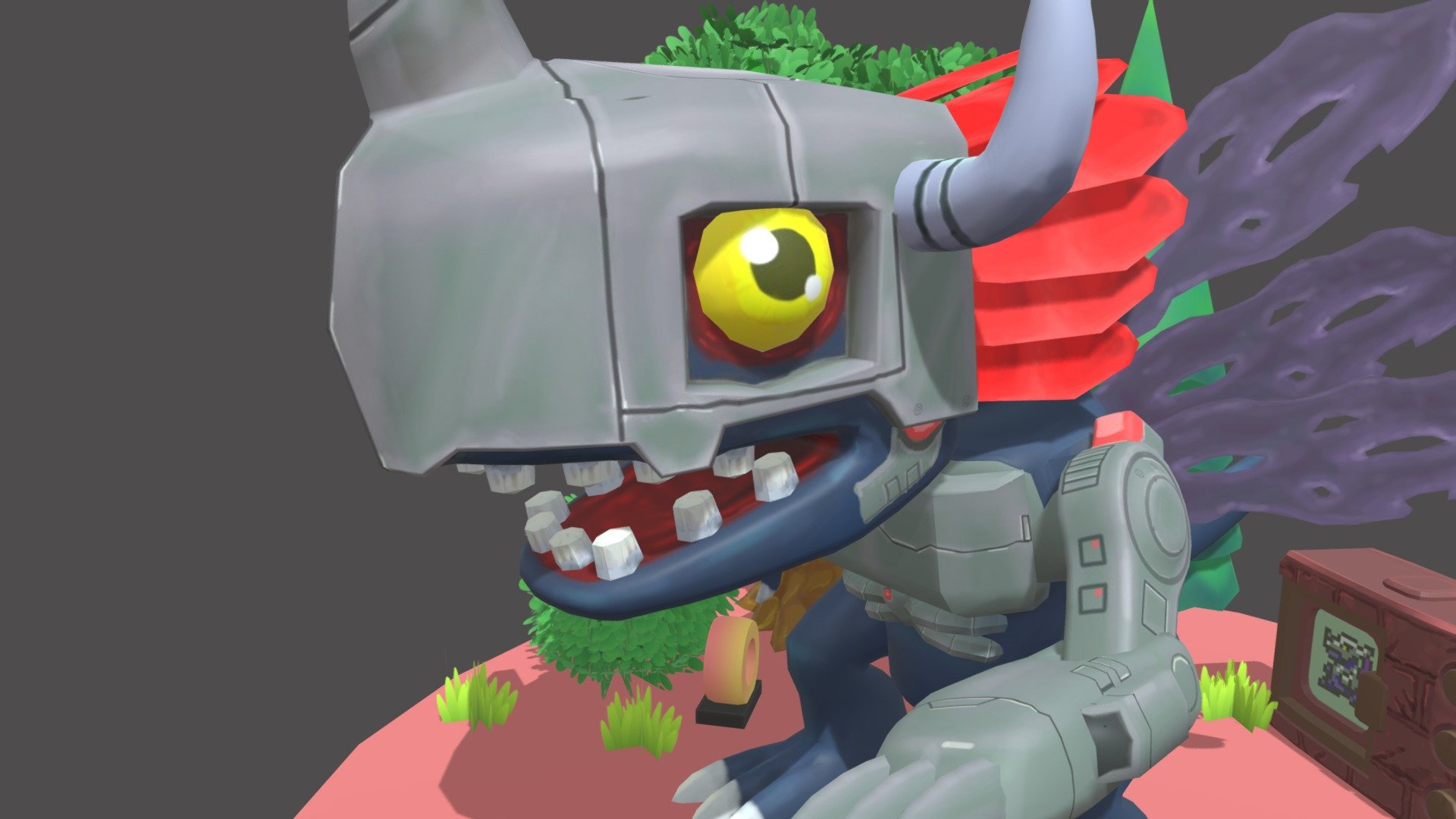 Digimon/MetalGreymon - 3D model by nick2046 [06acc73] - Sketchfab