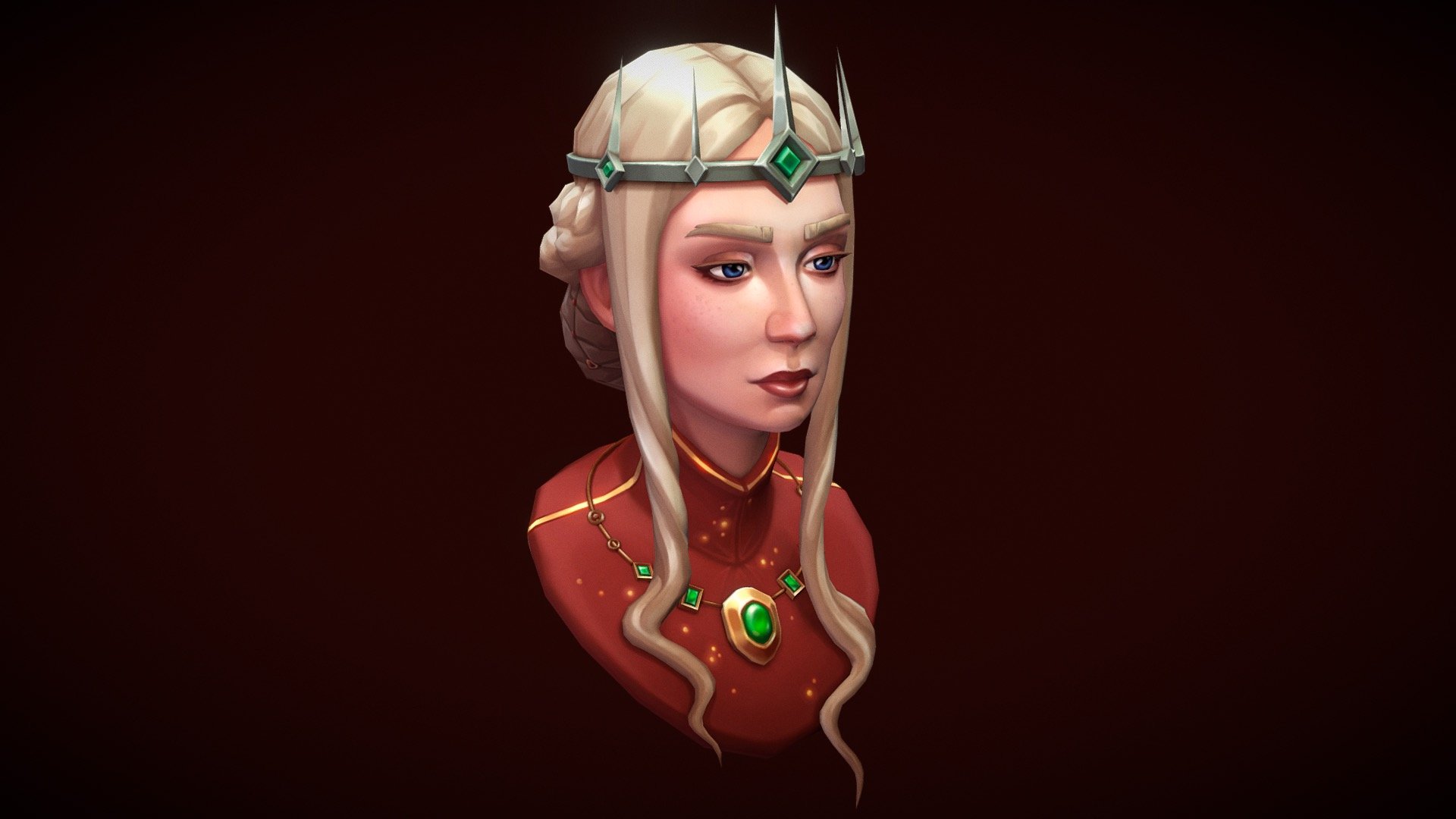 Princess portrait - 3D model by Irina Kostina (@irinakostina) [06adede ...