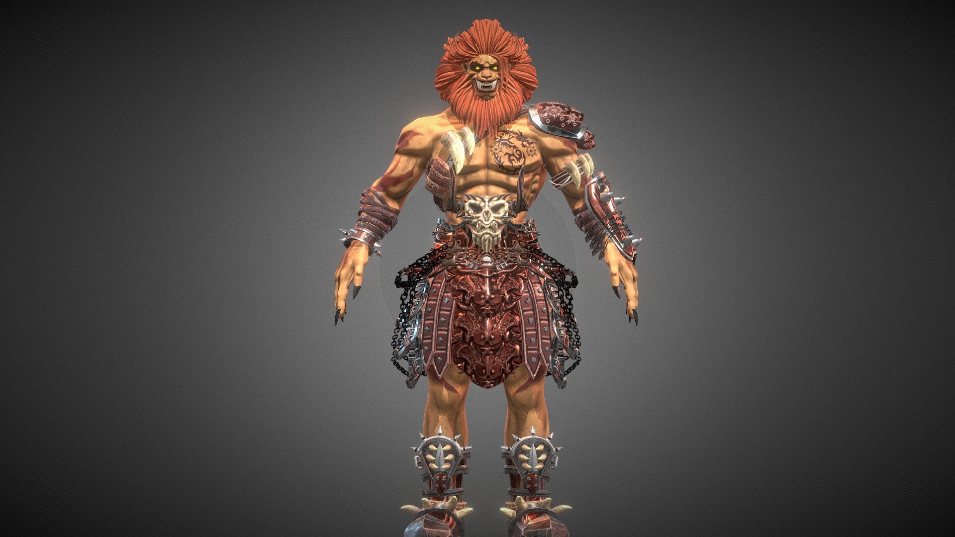 Lion - Buy Royalty Free 3D model by Abdou33 [06afcf2] - Sketchfab Store