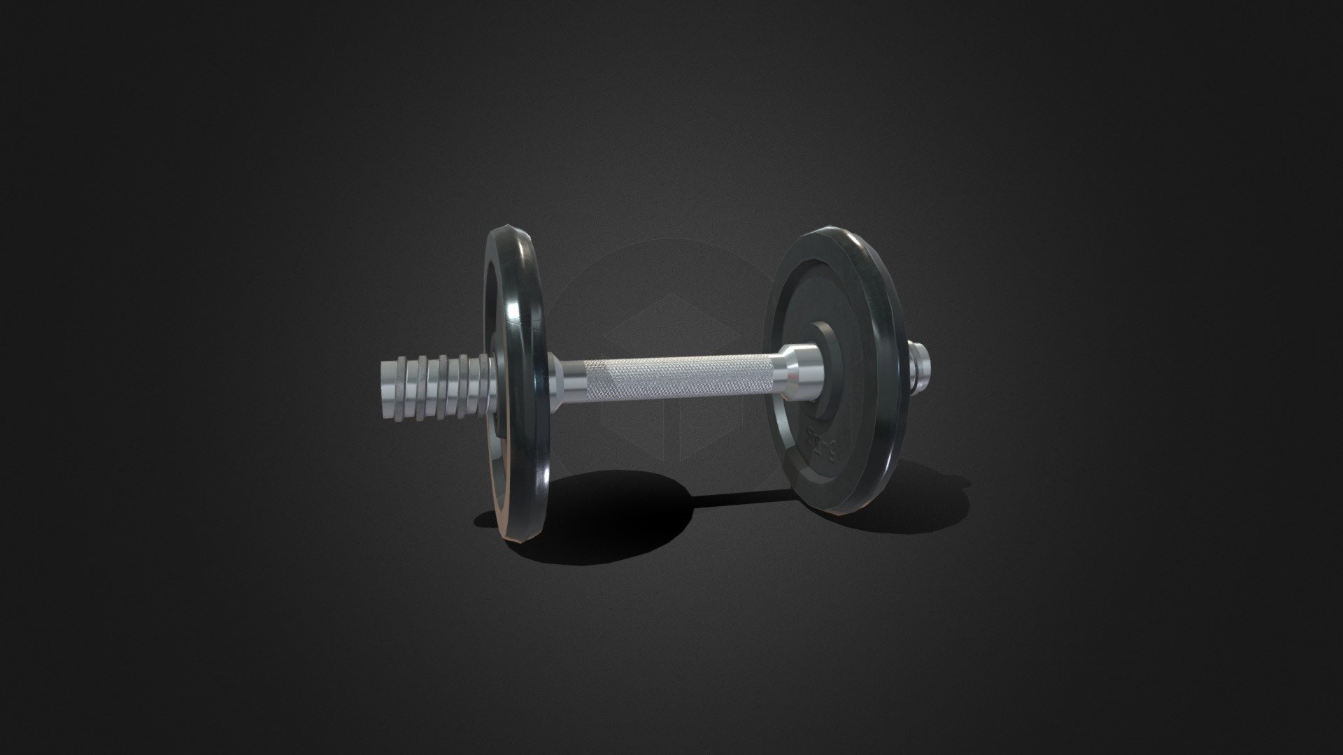 dumbbell - Buy Royalty Free 3D model by uwurkowo [06b0c81] - Sketchfab ...