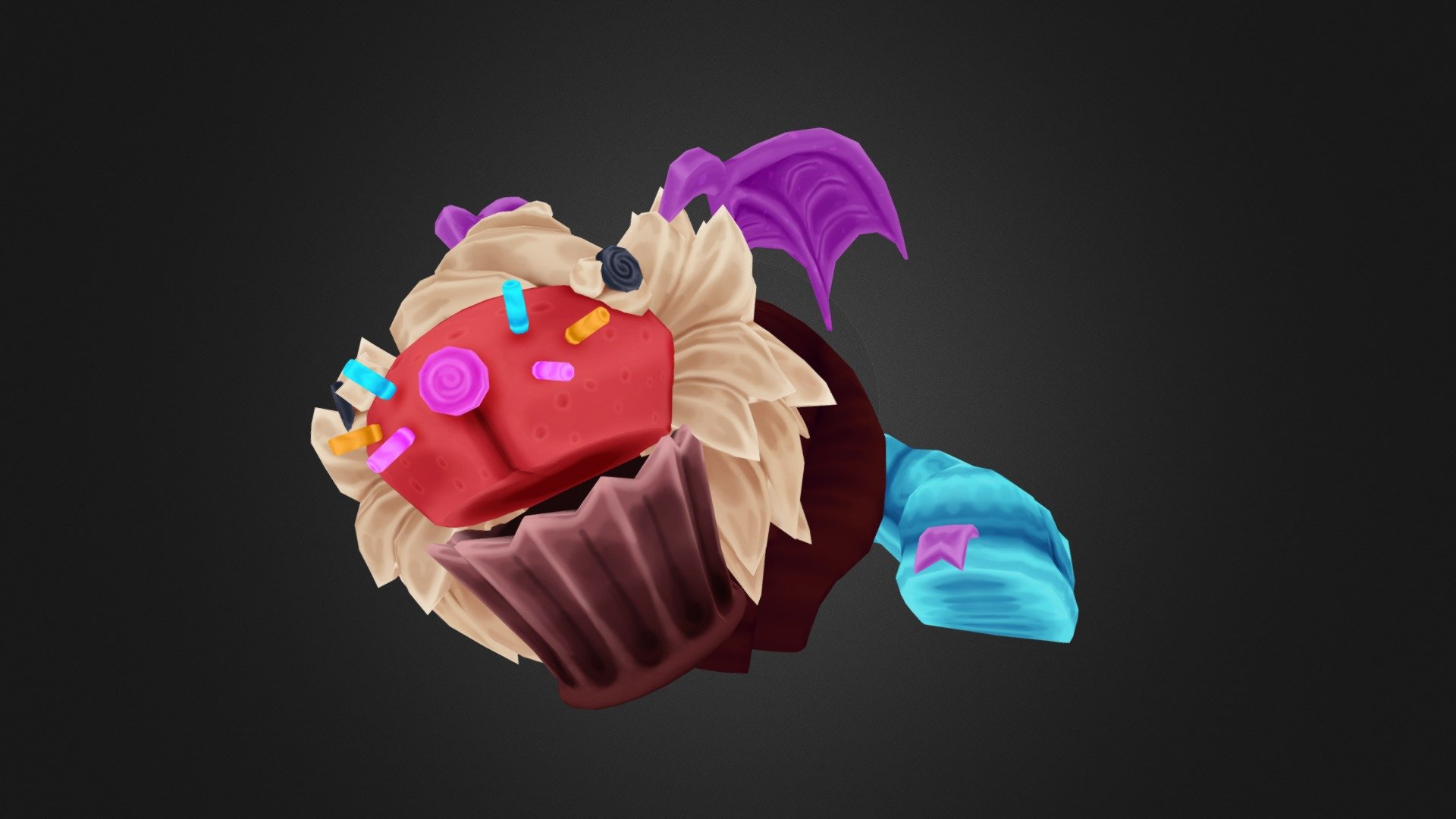 Red Velvet Cupcake Chimaera - 3D model by Aaron Lutes (@alutes01 ...