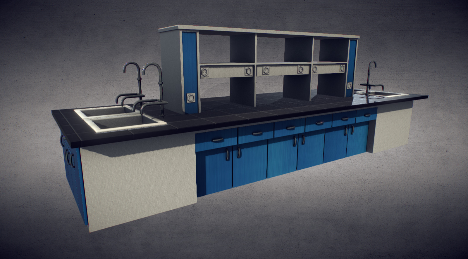 Lab Bench - 3D model by Gillian Devaux (@kemmih) [06b3d3a] - Sketchfab