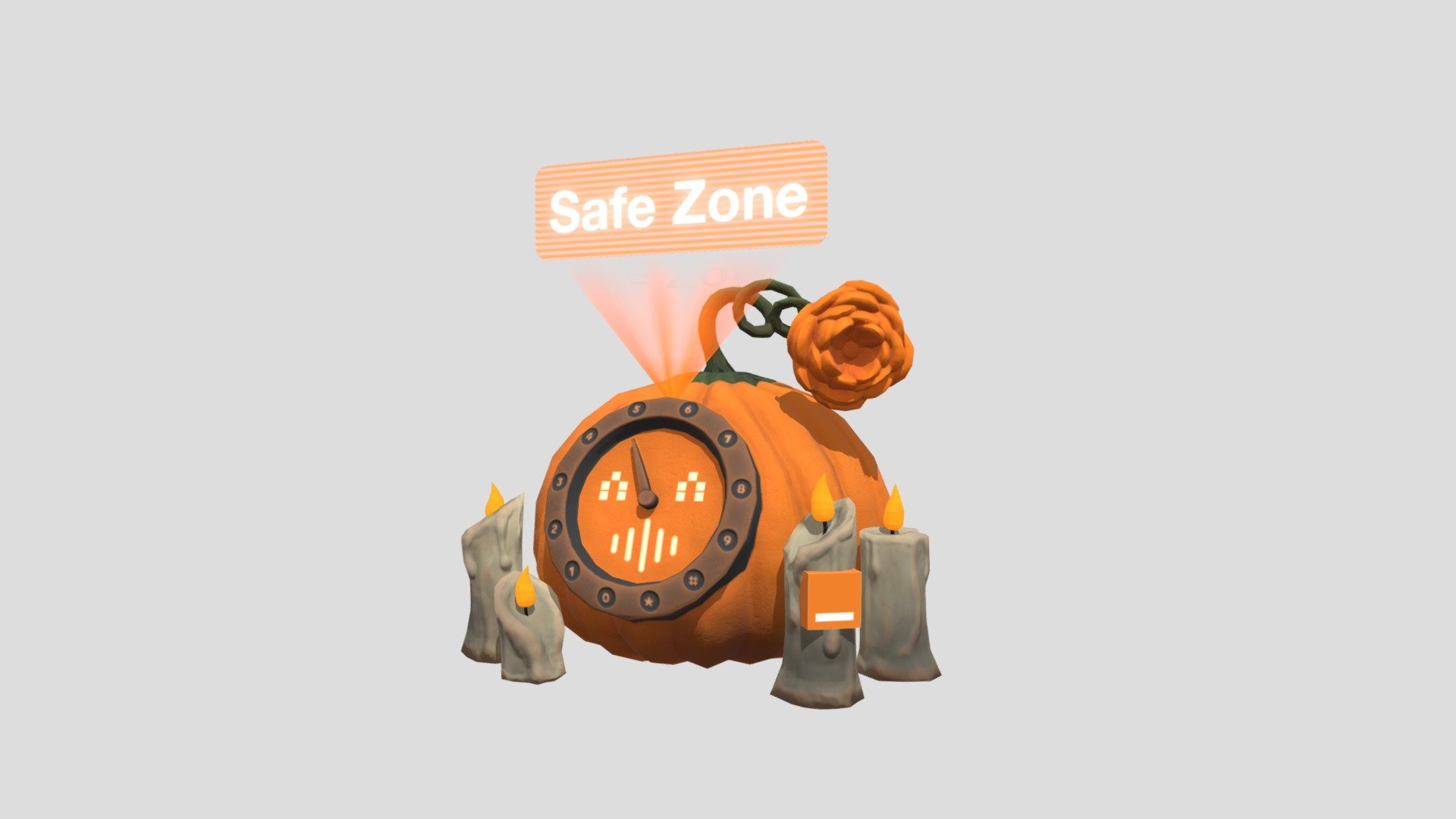 Orange Safe Zone [Halloween] Phone - Download Free 3D model by ...
