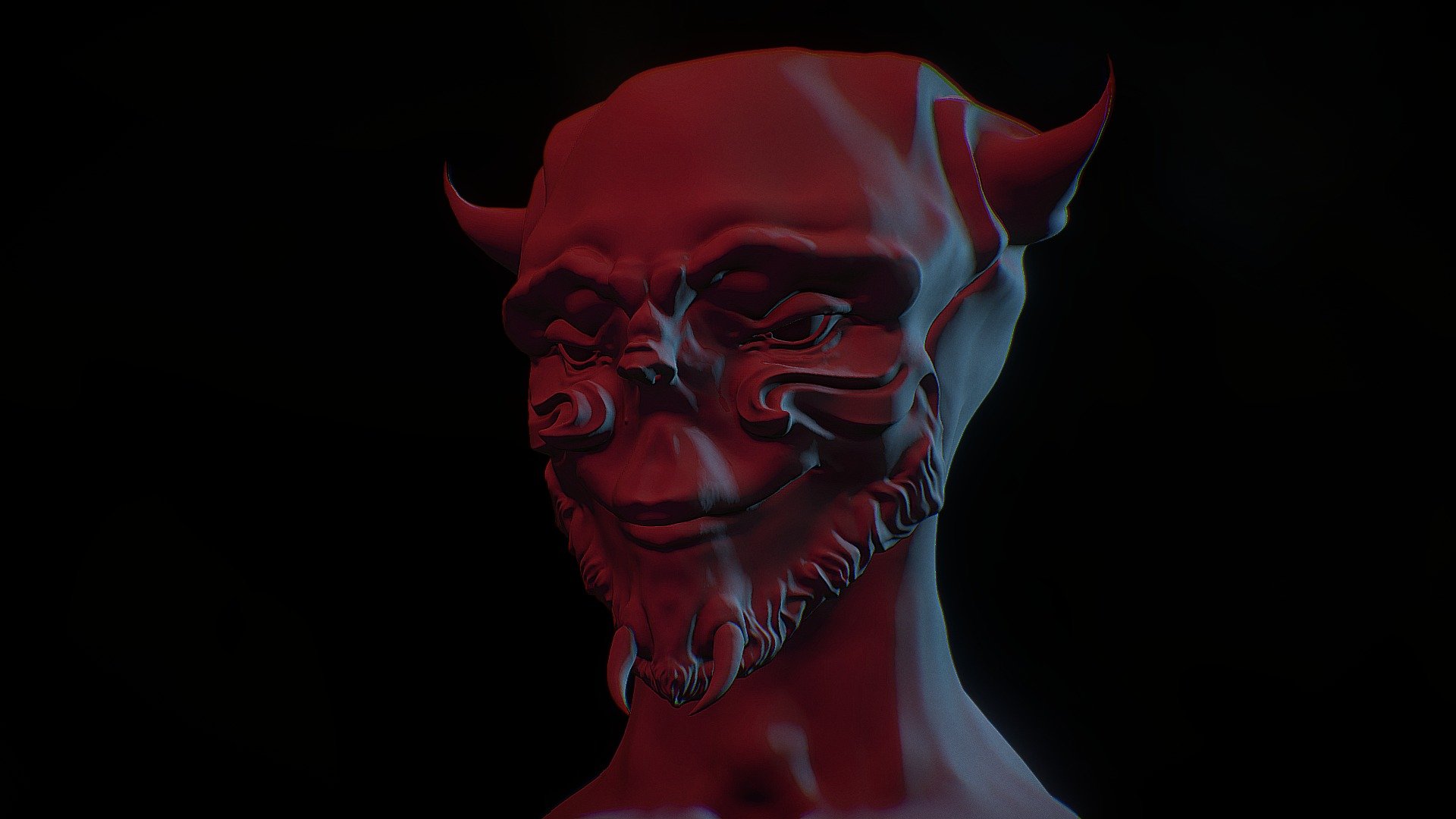 Demon Head - 3D model by Mask Bles Matt (@MaskBlesMatt) [06b6609 ...