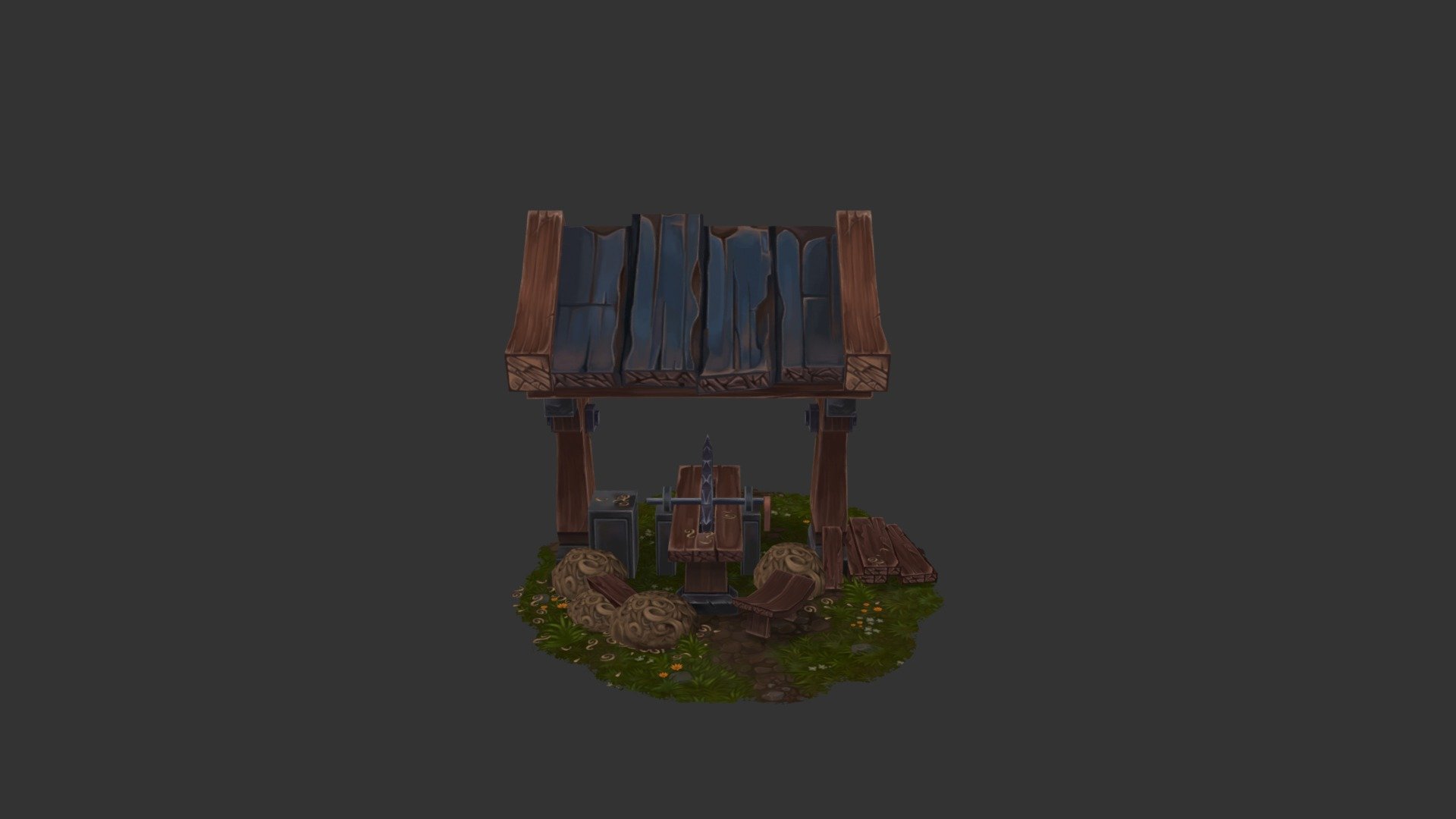 Mini Lumber Mill - 3D model by borasang [06b8bb9] - Sketchfab