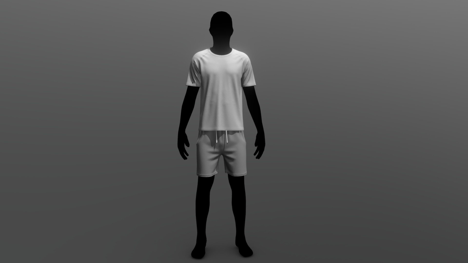 Male Tshirt and Shorts - Plain Texture - Download Free 3D model by kane_sk06 (@kanesk06 ...