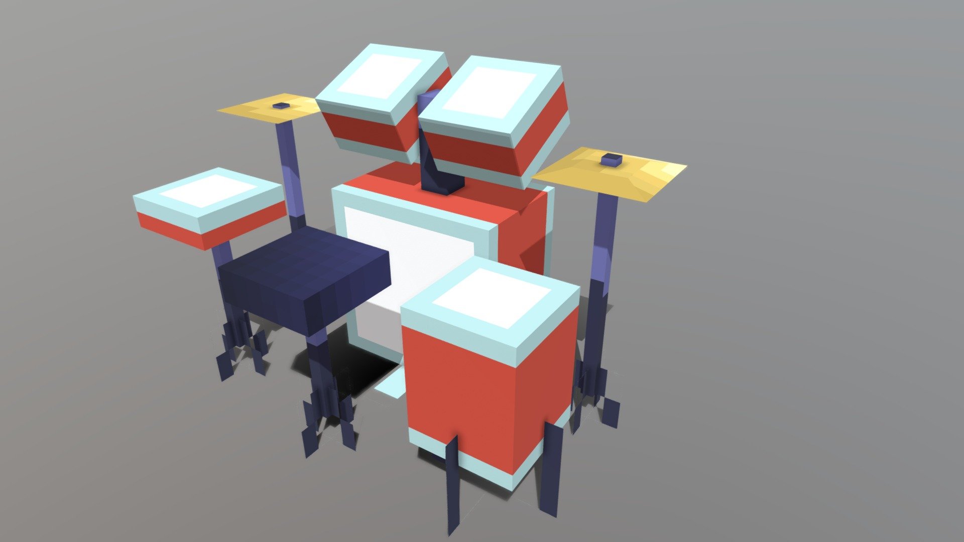 Low-Poly Drumset - Download Free 3D model by OmegaRay (@dragonomega24 ...