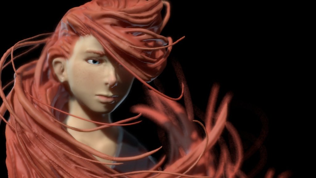 Red Hair - Download Free 3D model by Morganicism [06bb6ab] - Sketchfab