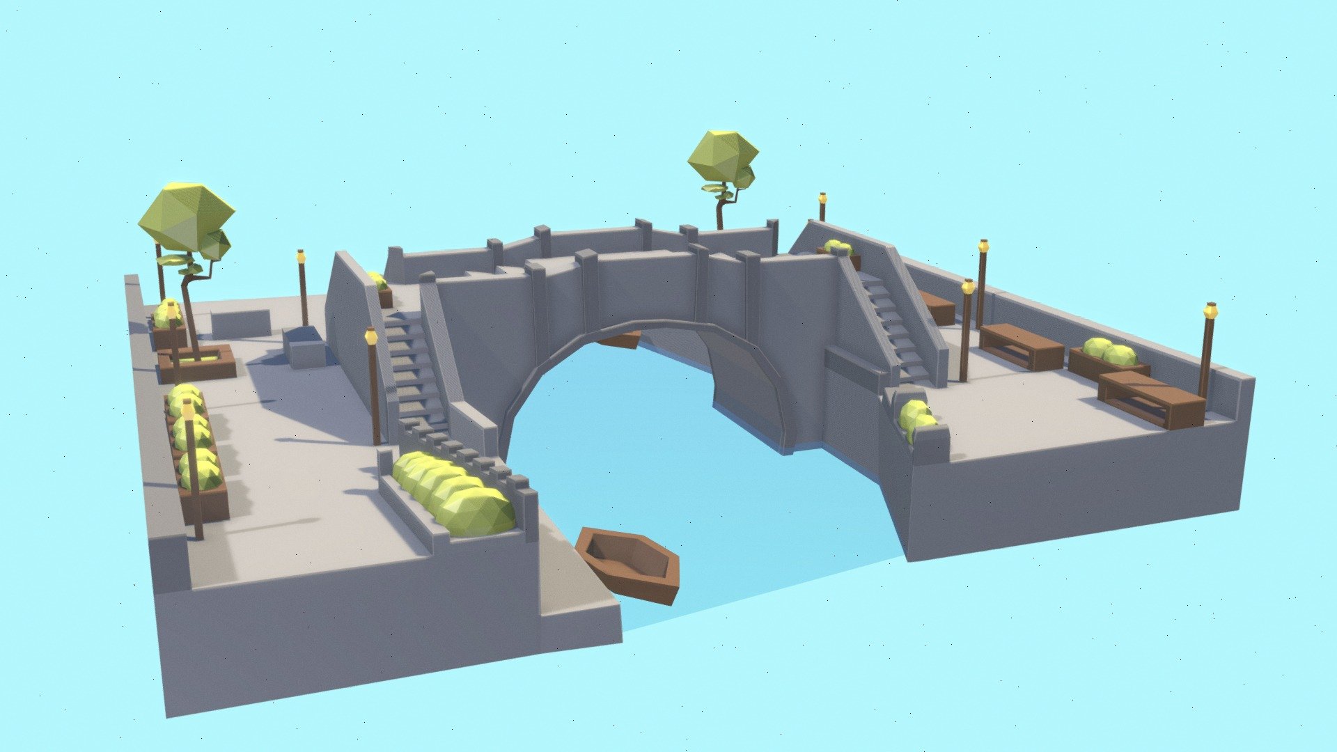 Bridge - Download Free 3D model by arifaydn99 [06bcf88] - Sketchfab