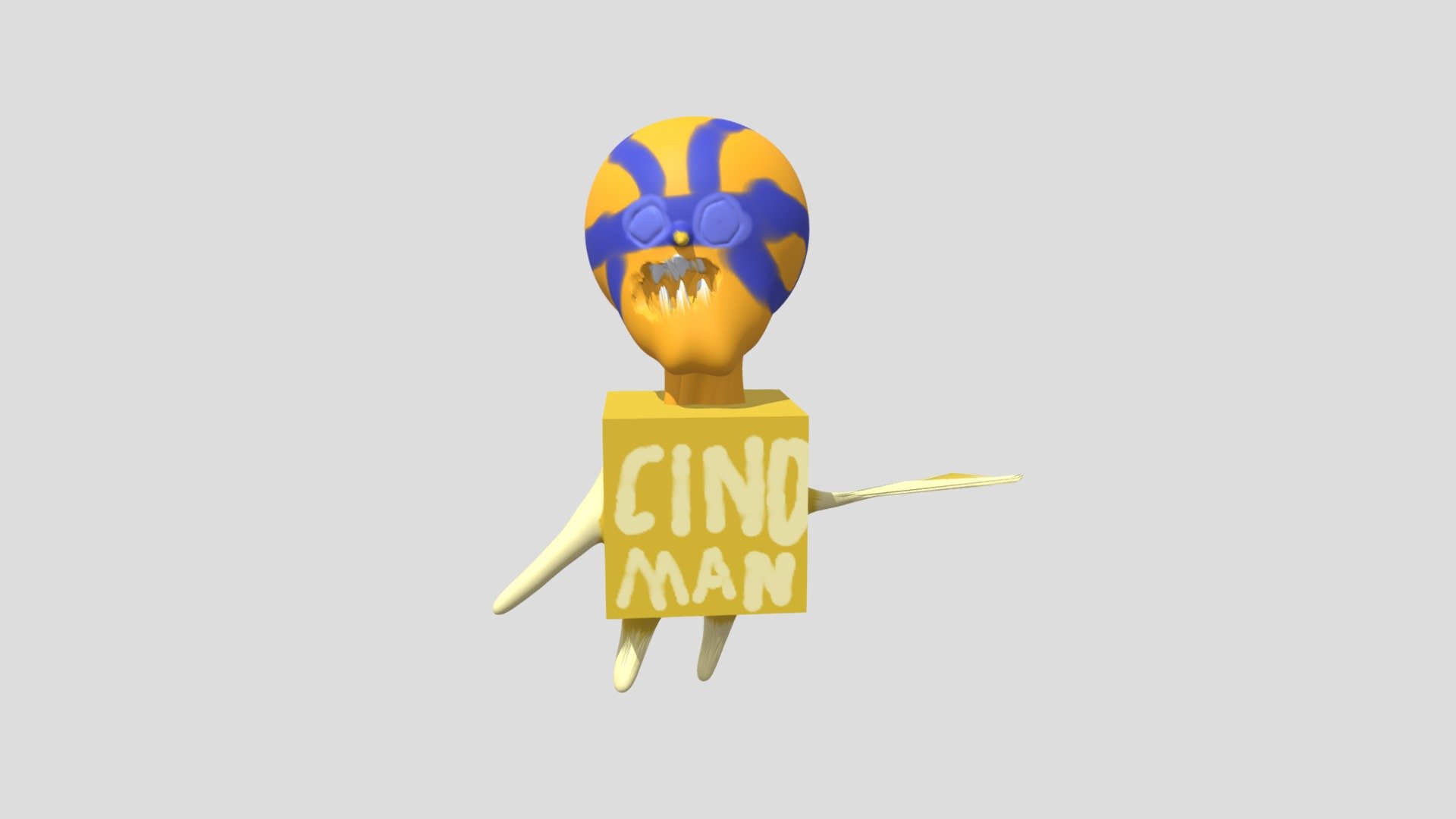 Cino Man - Download Free 3D model by itsjustmelon123459 [06be3a2 ...