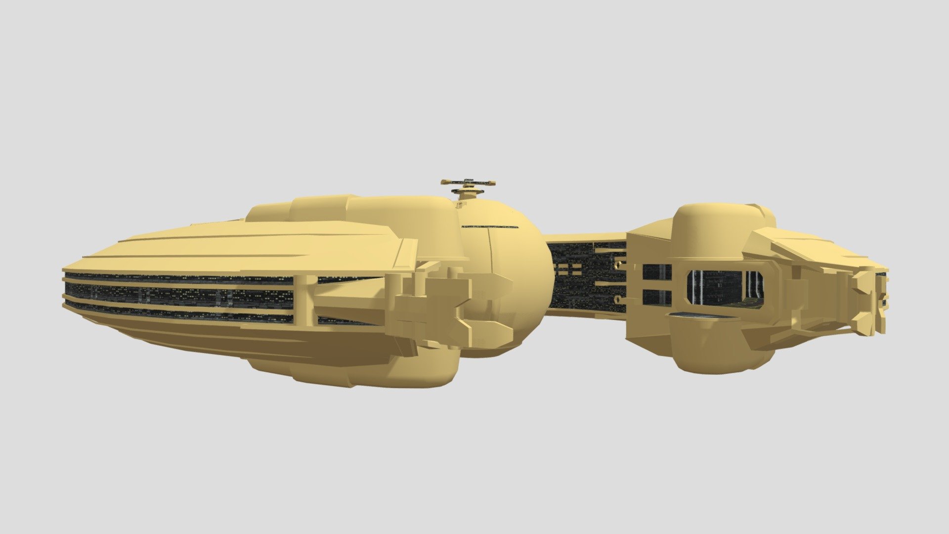 trade federation droid control ship - Download Free 3D model by ...