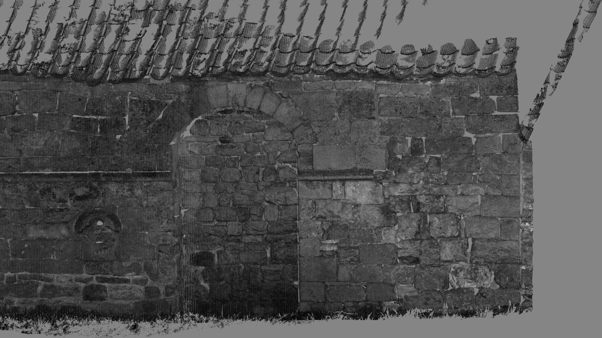Abbey Wall - Surphaser Scan - 3D model by Professor Dominic Powlesland ...