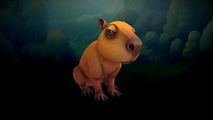 Capybara 3D models - Sketchfab