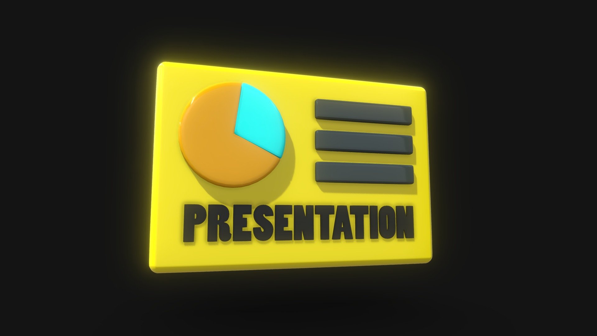 Presentaion Icon 3D - Download Free 3D model by Veufx Studio (@veufx ...