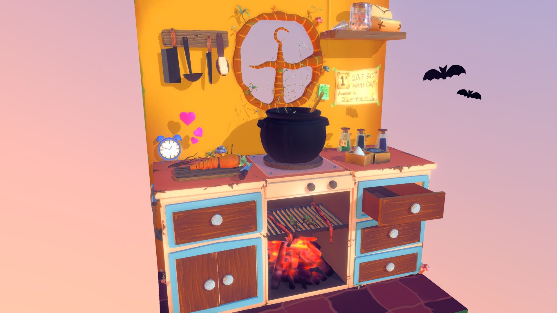 Witch's Kitchen - 3D model by Alfredz [06c45cb] - Sketchfab