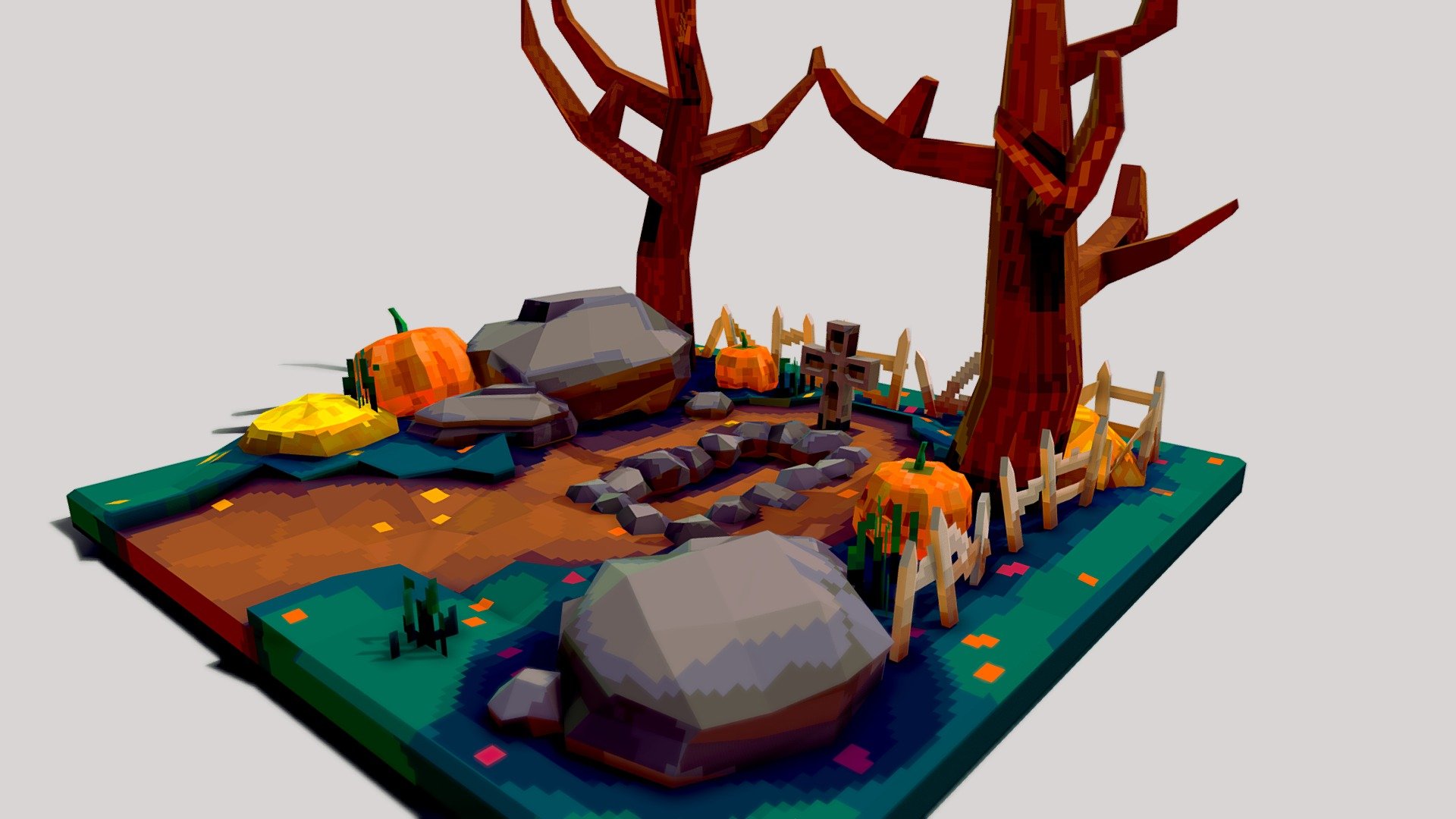 Graveyard - 3D model by kendra.psd [06c631c] - Sketchfab