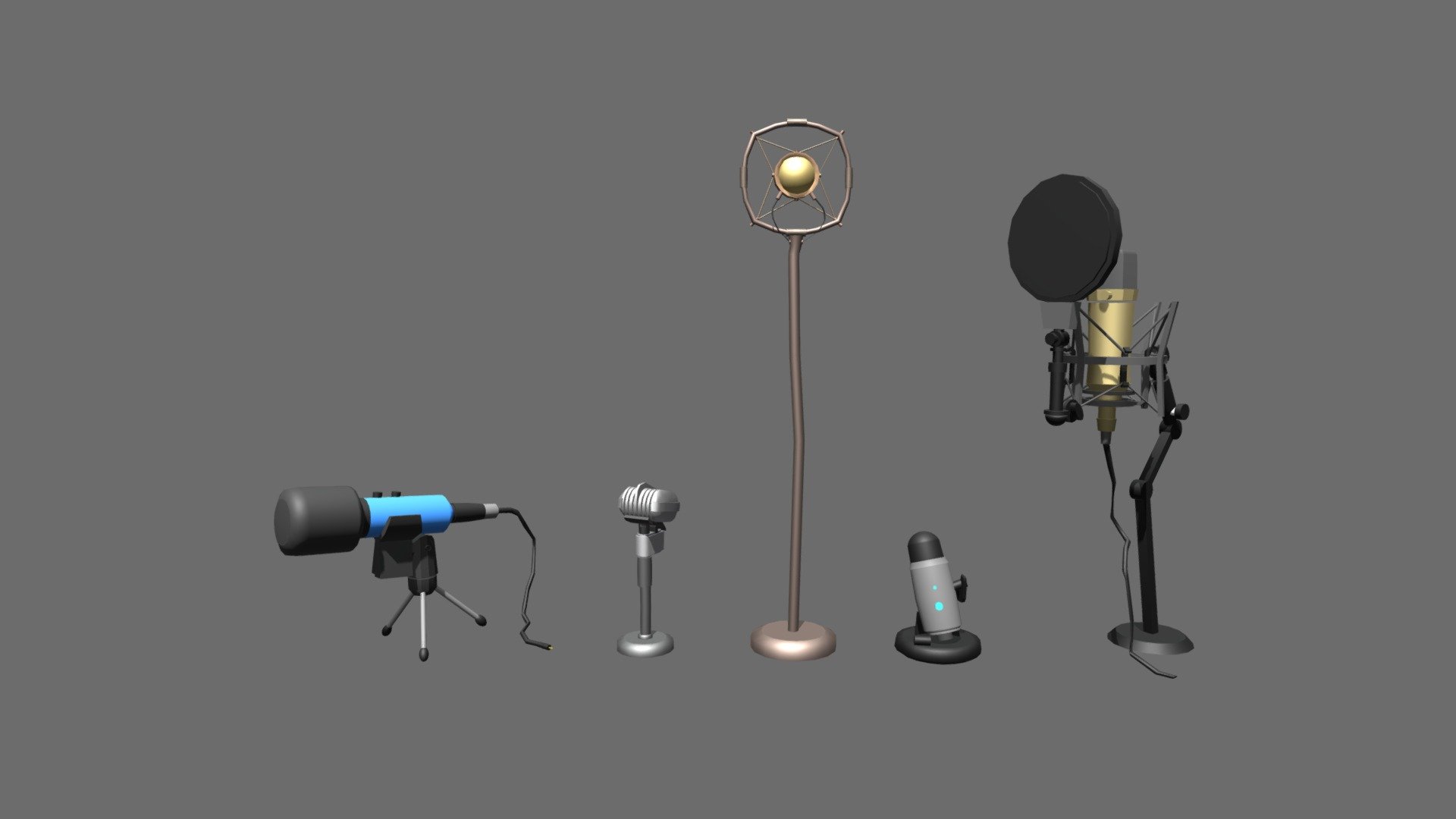 Microphones_draft - 3D model by ritafedorova [06c6747] - Sketchfab