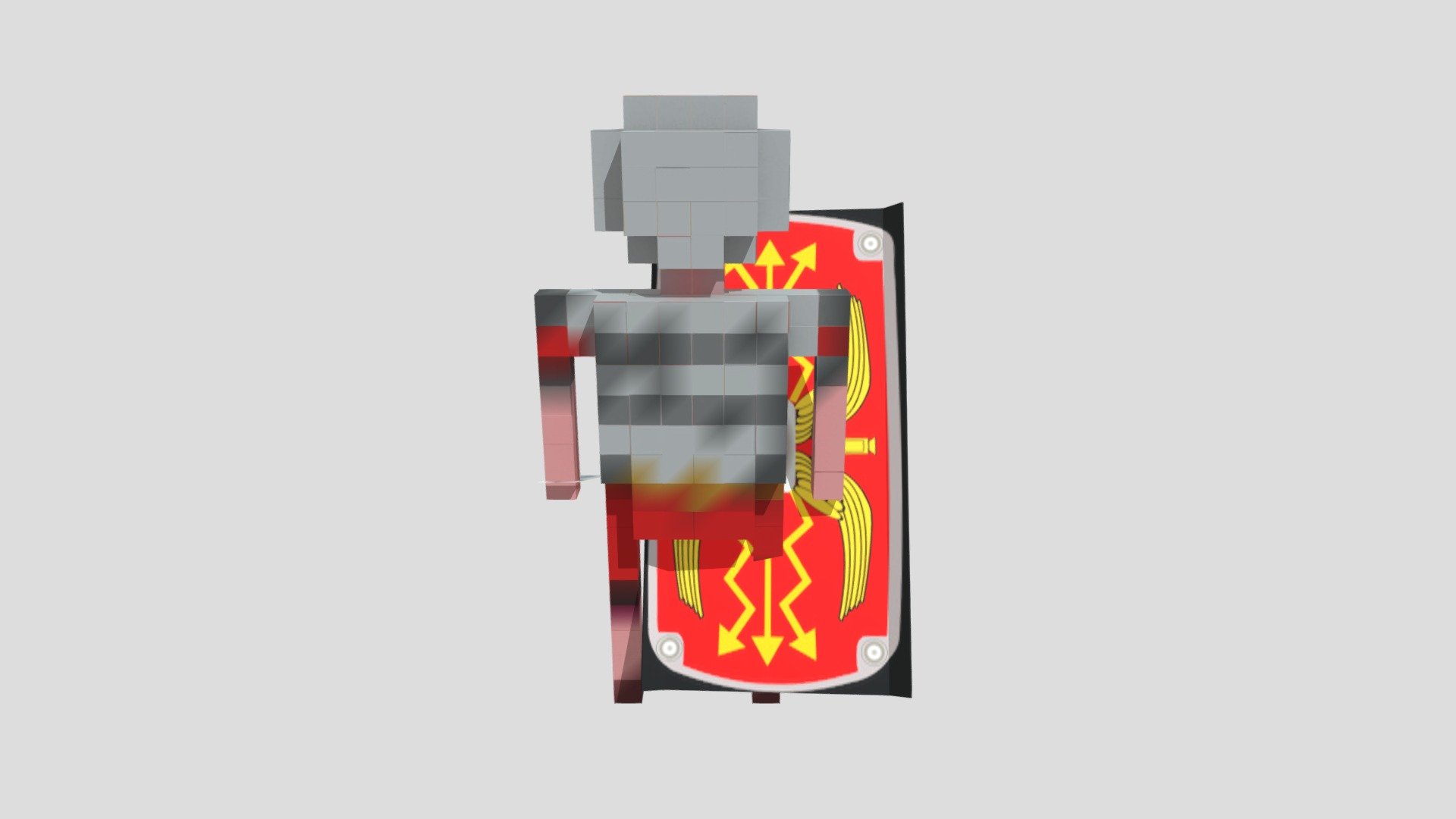 Roman Soldier in Lego Style, extremely low poly - Download Free 3D ...