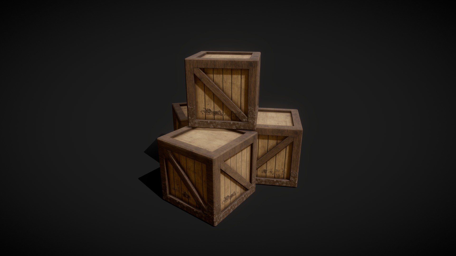 Pile Of Crates Basic - Download Free 3D model by Rosbergen Designs ...