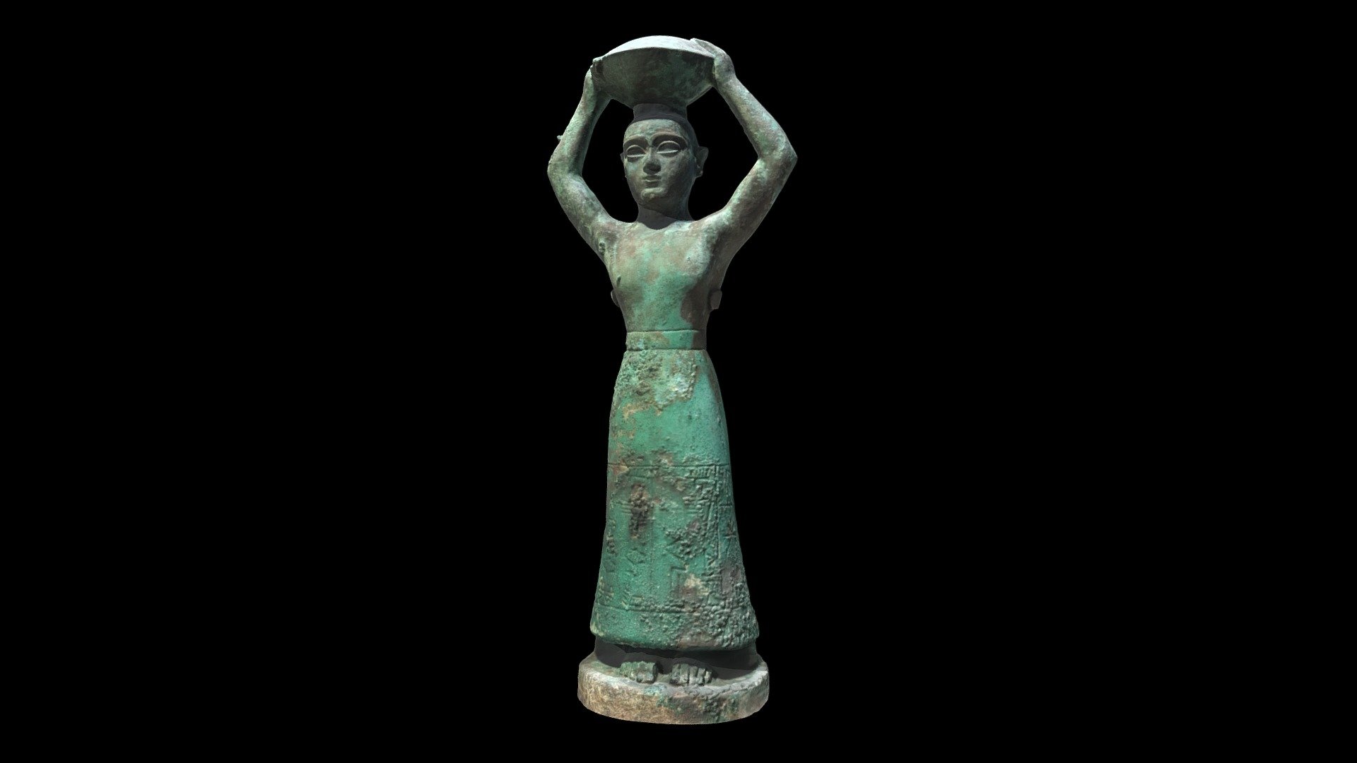 Copper Figure of Ur-Nammu - 3D model by danderson4 [06cb7e8] - Sketchfab