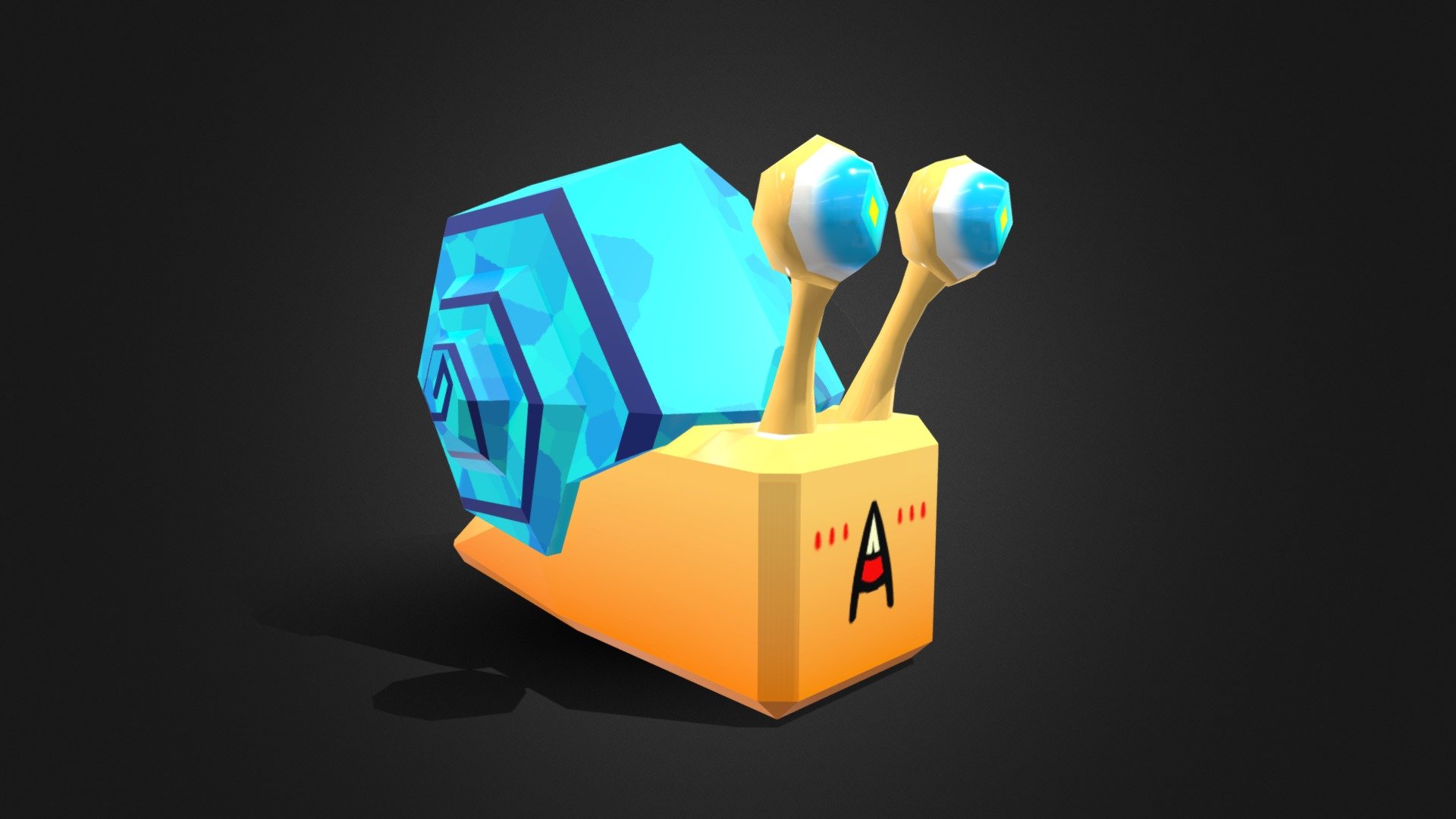Cartoon cute snail low poly Roblox game pet - Buy Royalty Free 3D model ...
