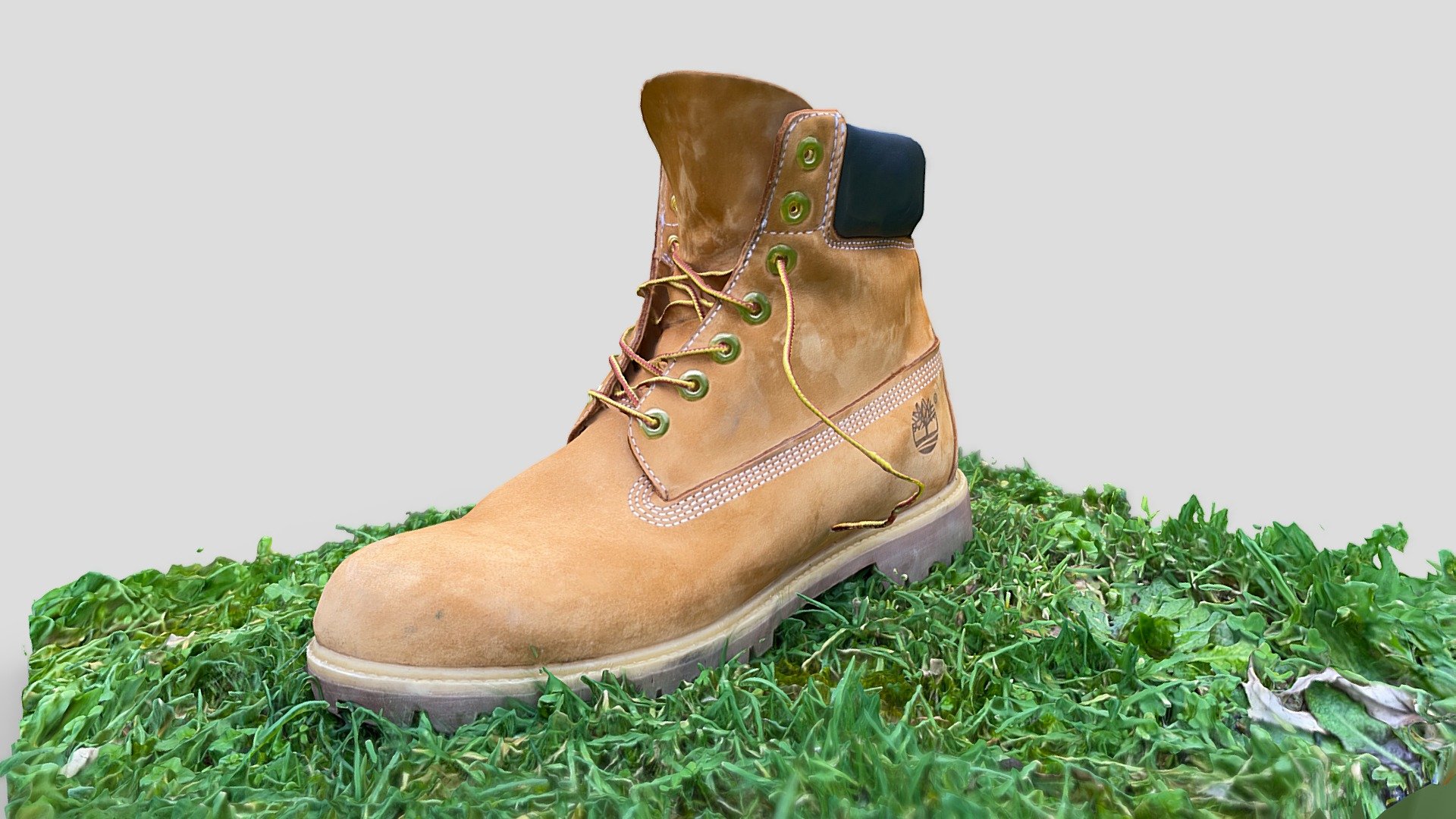 Timberland boot in the grass - Download Free 3D model by alban [06cd5f0 ...
