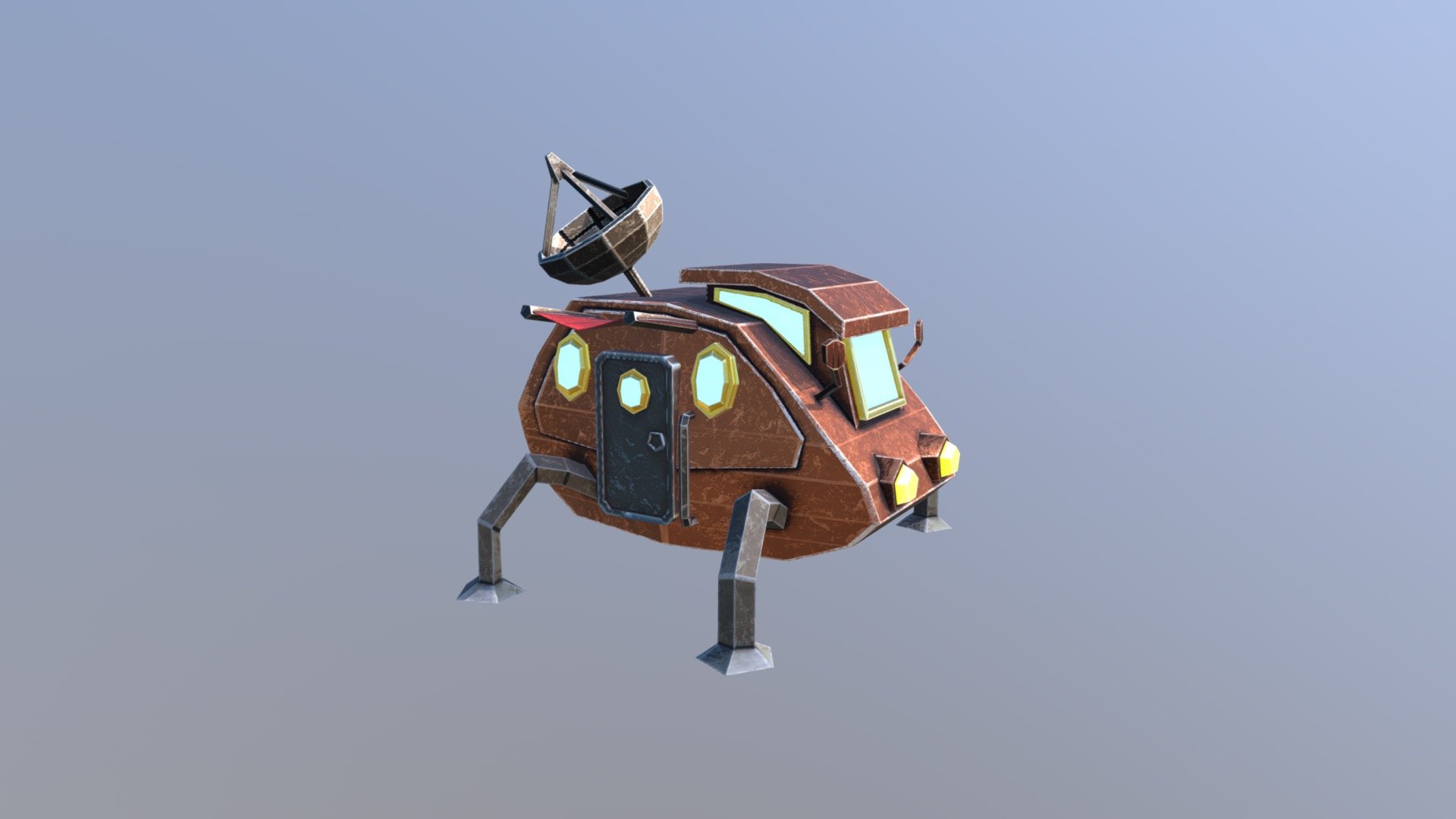 Stylised Alien Ship - 3D model by rong2913 [06ced0b] - Sketchfab