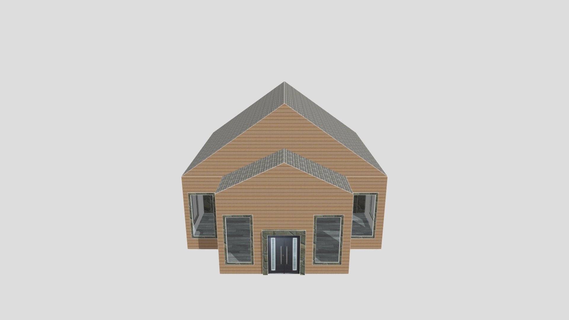 Simple house 2 - Download Free 3D model by shirlanne [06cee6e] - Sketchfab