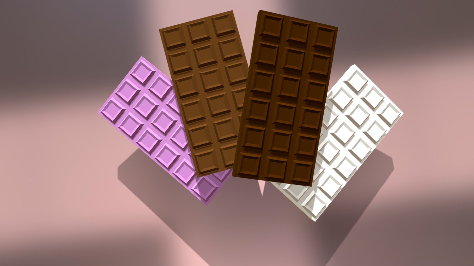 Chocolate Bars - Download Free 3D model by Criistinaa [06d0f11] - Sketchfab