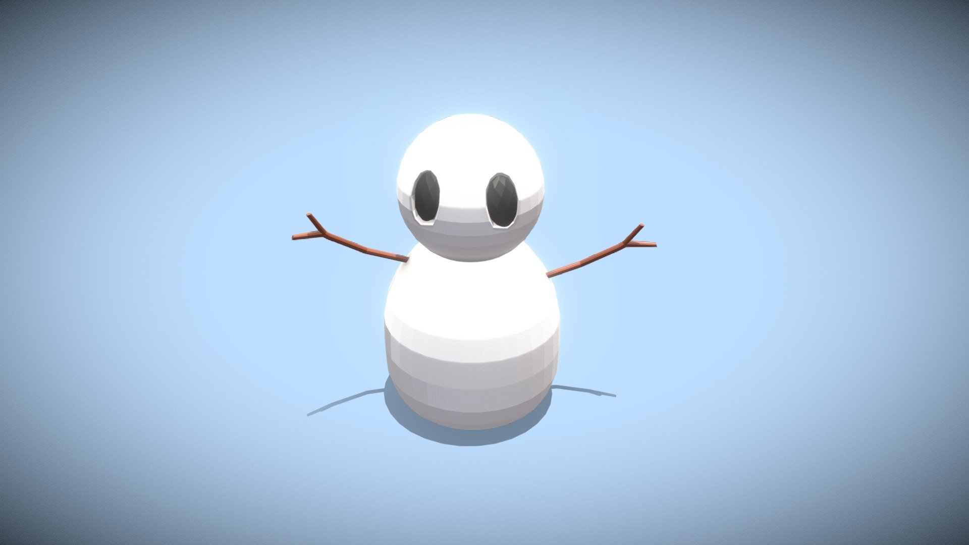 Low-Poly Snowman - Download Free 3D model by artistsquirrel [06d23c7 ...